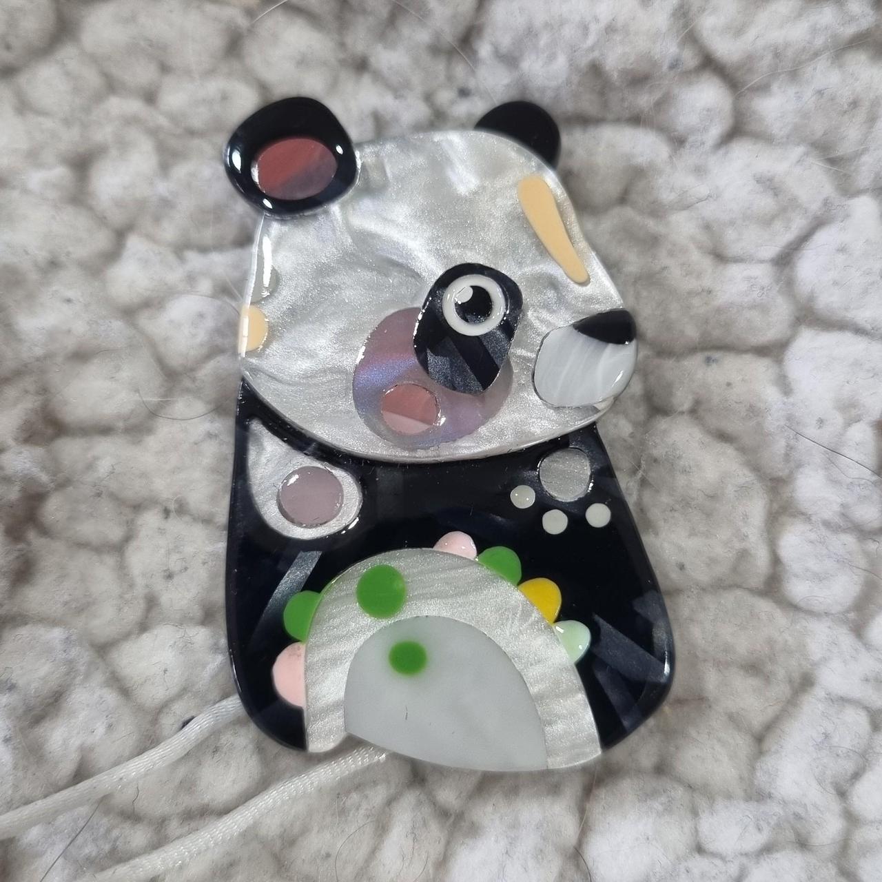 Patient Panda Mini Pete Cromer Brooch - Depop