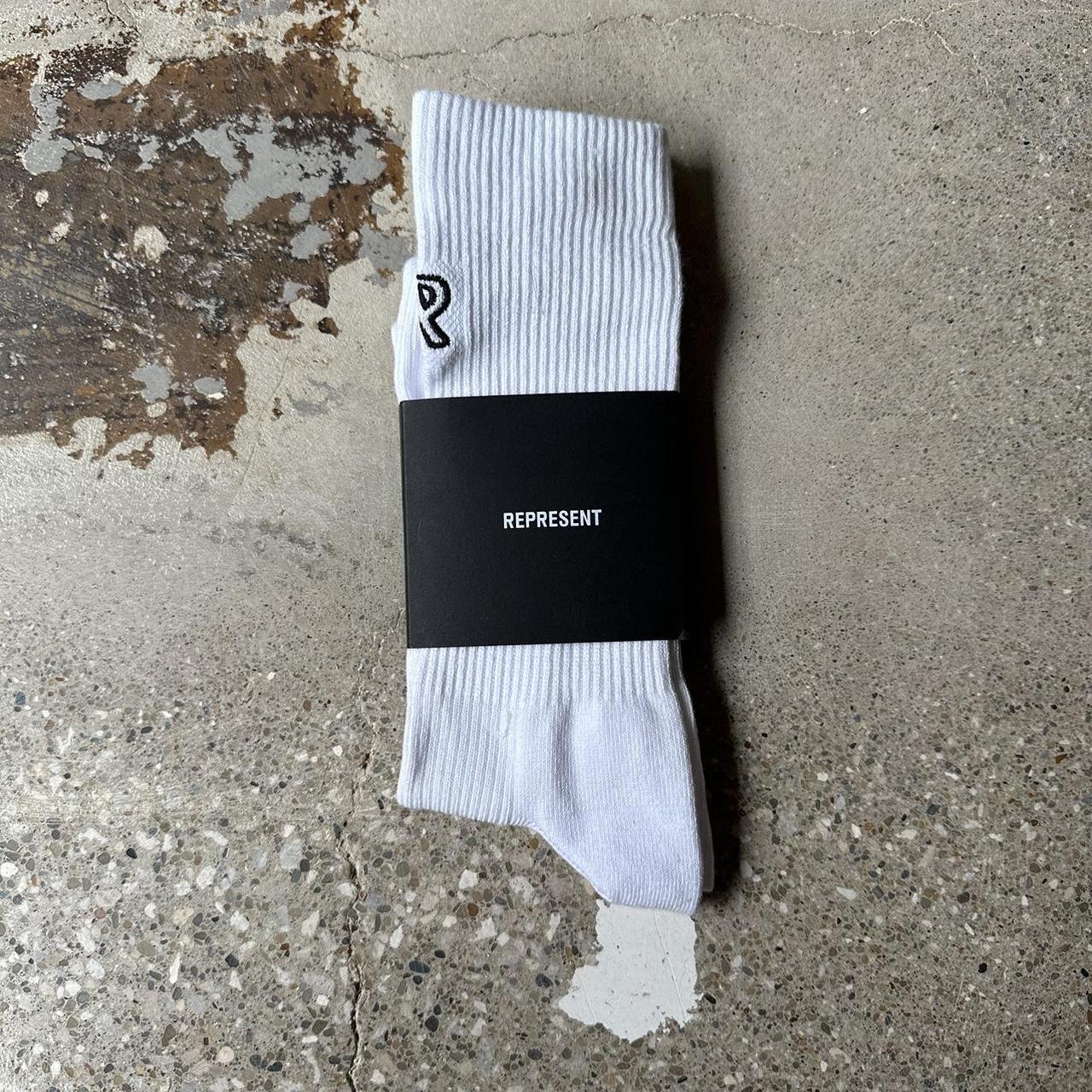 Represent Men's White Socks | Depop