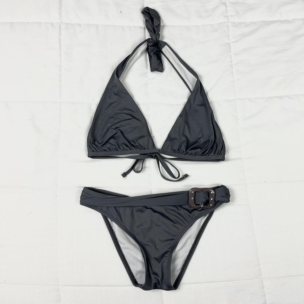 Beach Bunny Women's Grey and Silver Bikinis-and-tankini-sets | Depop