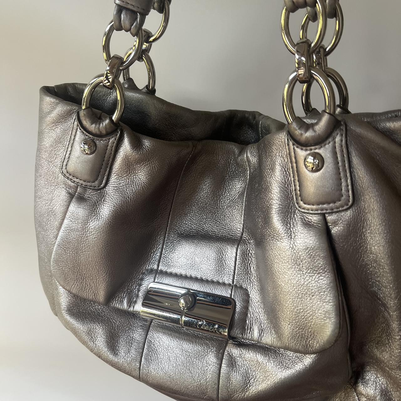 cutest metallic slouchy handbag #coach #vintage #y2k - Depop