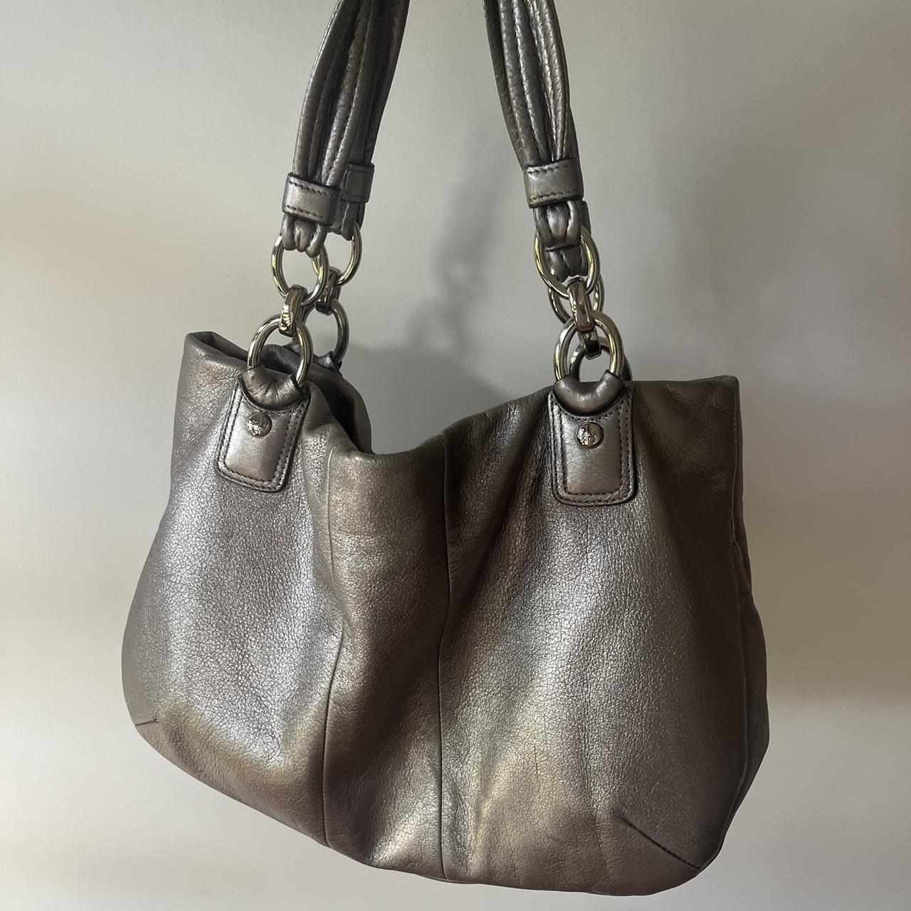 cutest metallic slouchy handbag #coach #vintage #y2k - Depop