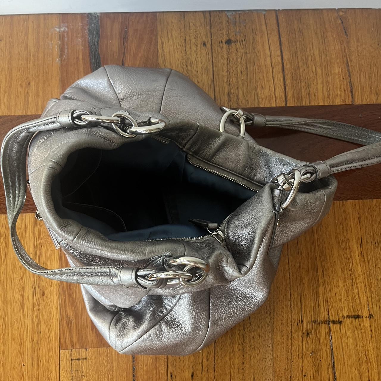 cutest metallic slouchy handbag #coach #vintage #y2k - Depop