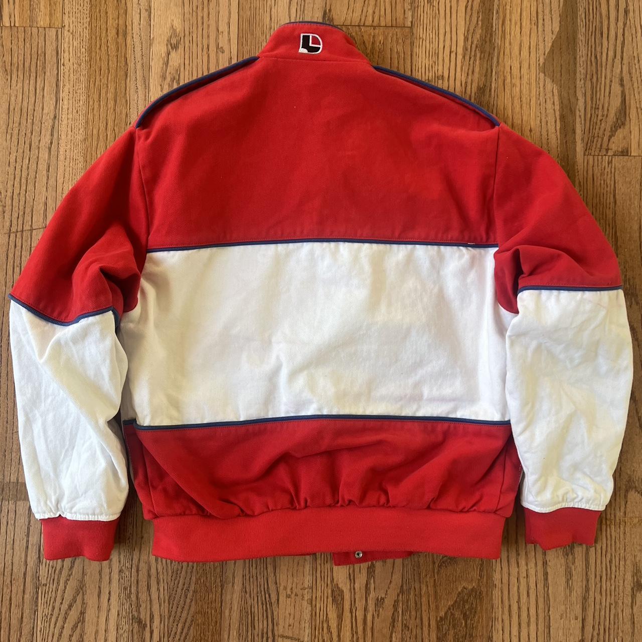 Red Zara racing jacket Great quality, size small No... | Depop