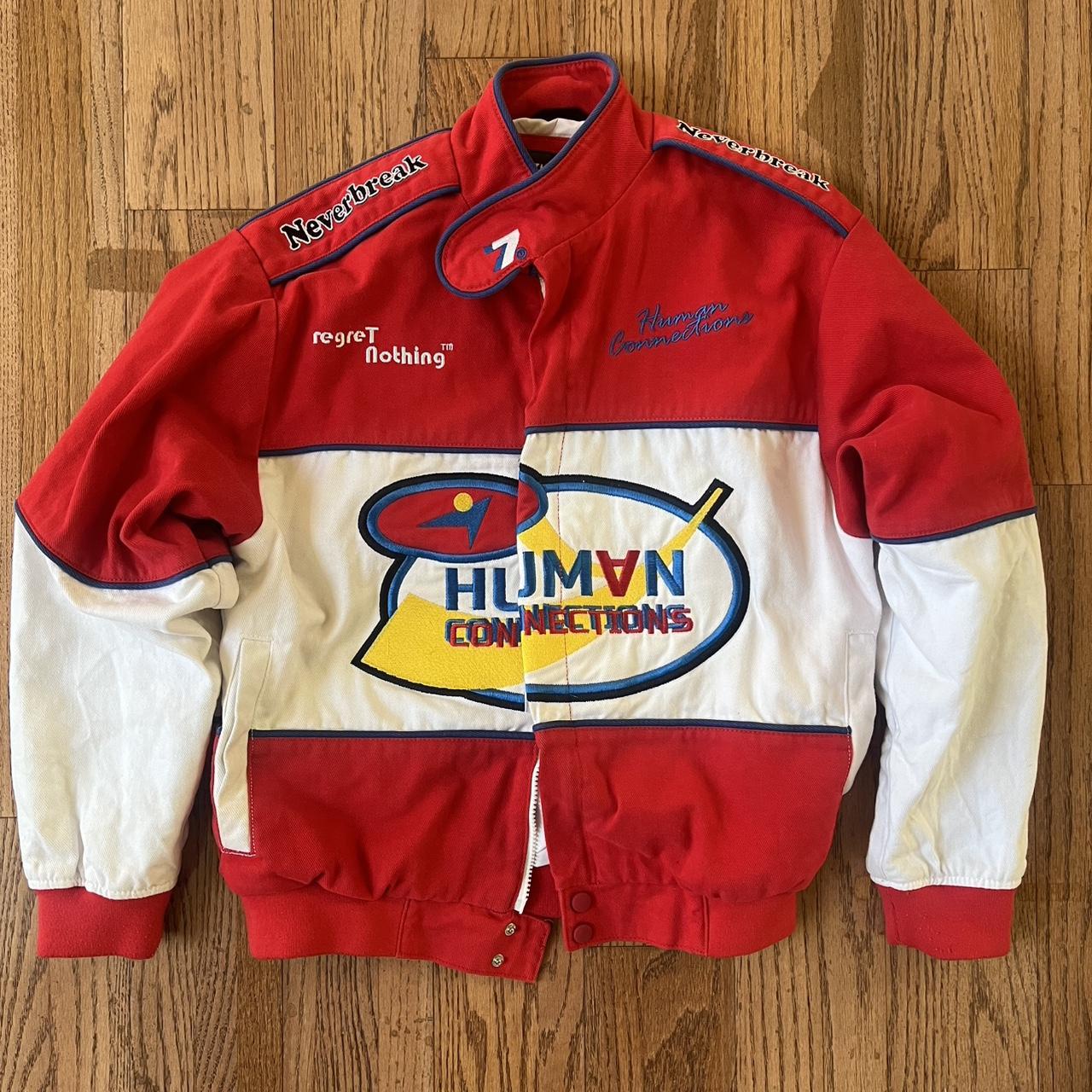 Red Zara racing jacket Great quality, size small No... | Depop