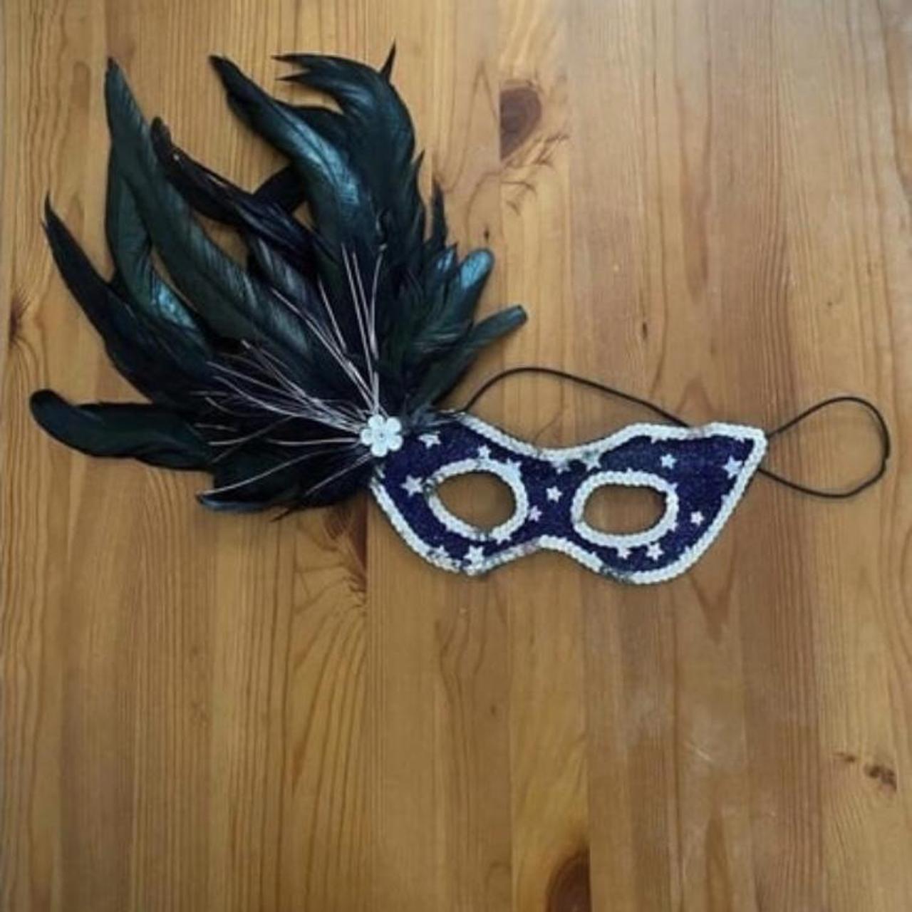 Beautiful Masquerade Mask In Peacock Blue. A fun... - Depop
