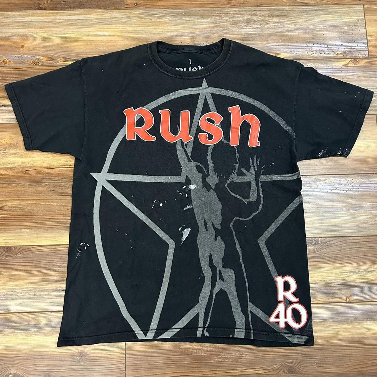 Rush Grunge Punk Y2K Band Graphic Tee... - Depop