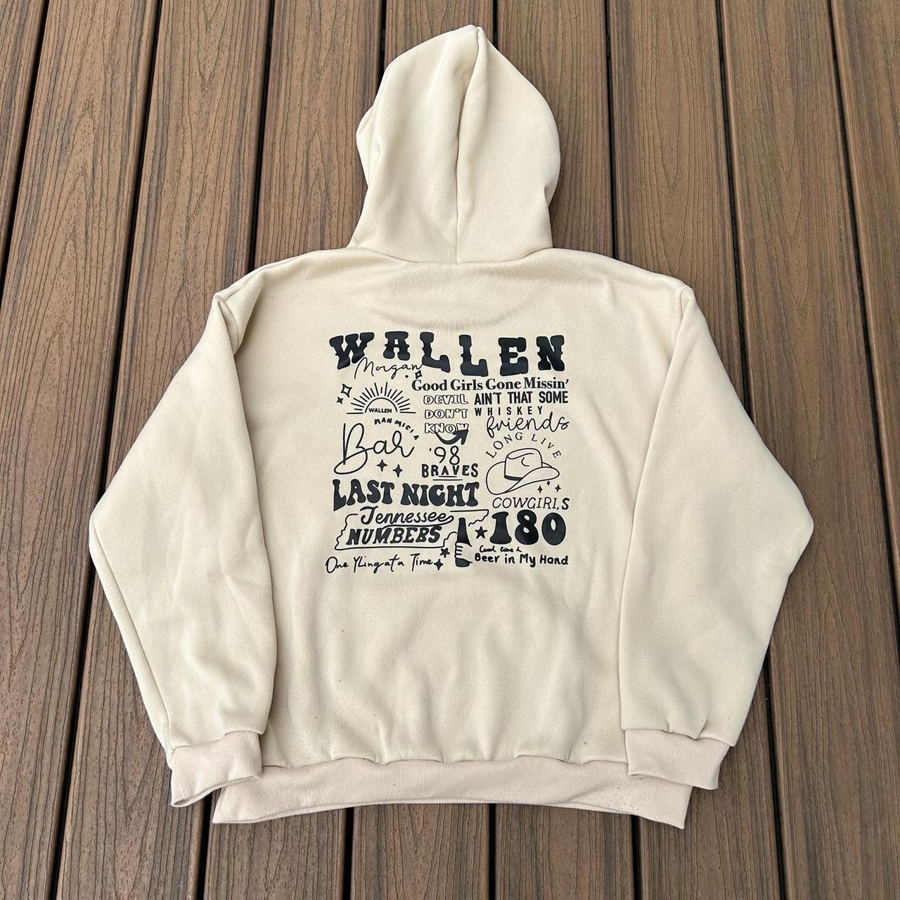 Tan Morgan Wallen Hoodie Sweatshirt Crewneck Country... - Depop