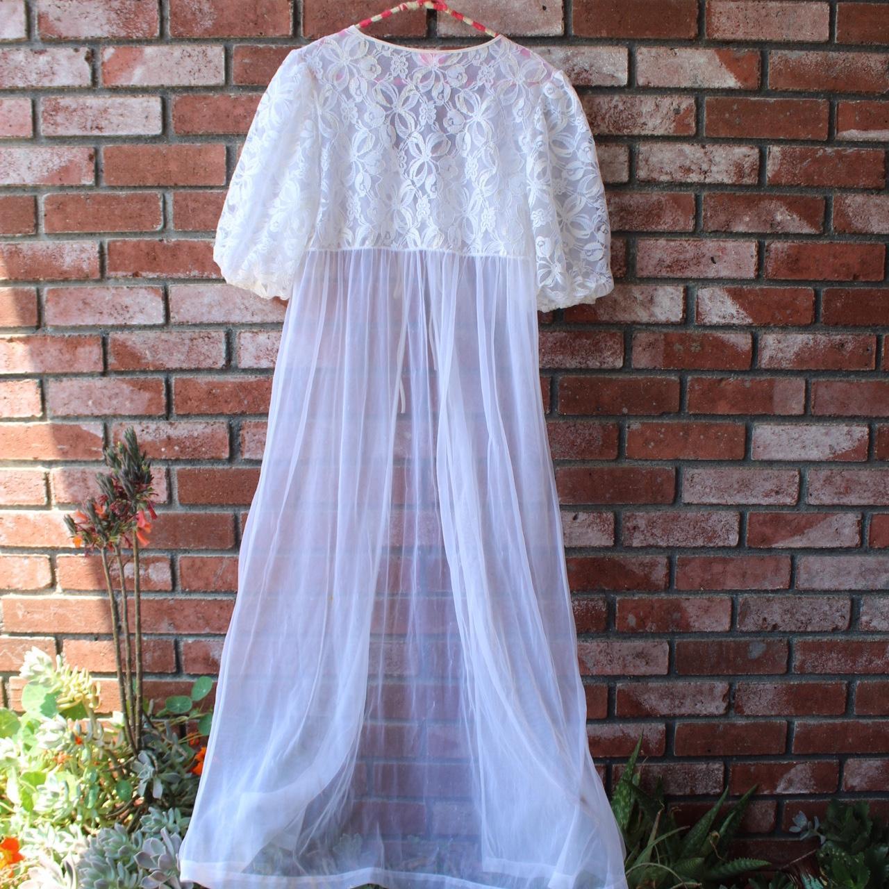 American Vintage Women's White Robe | Depop