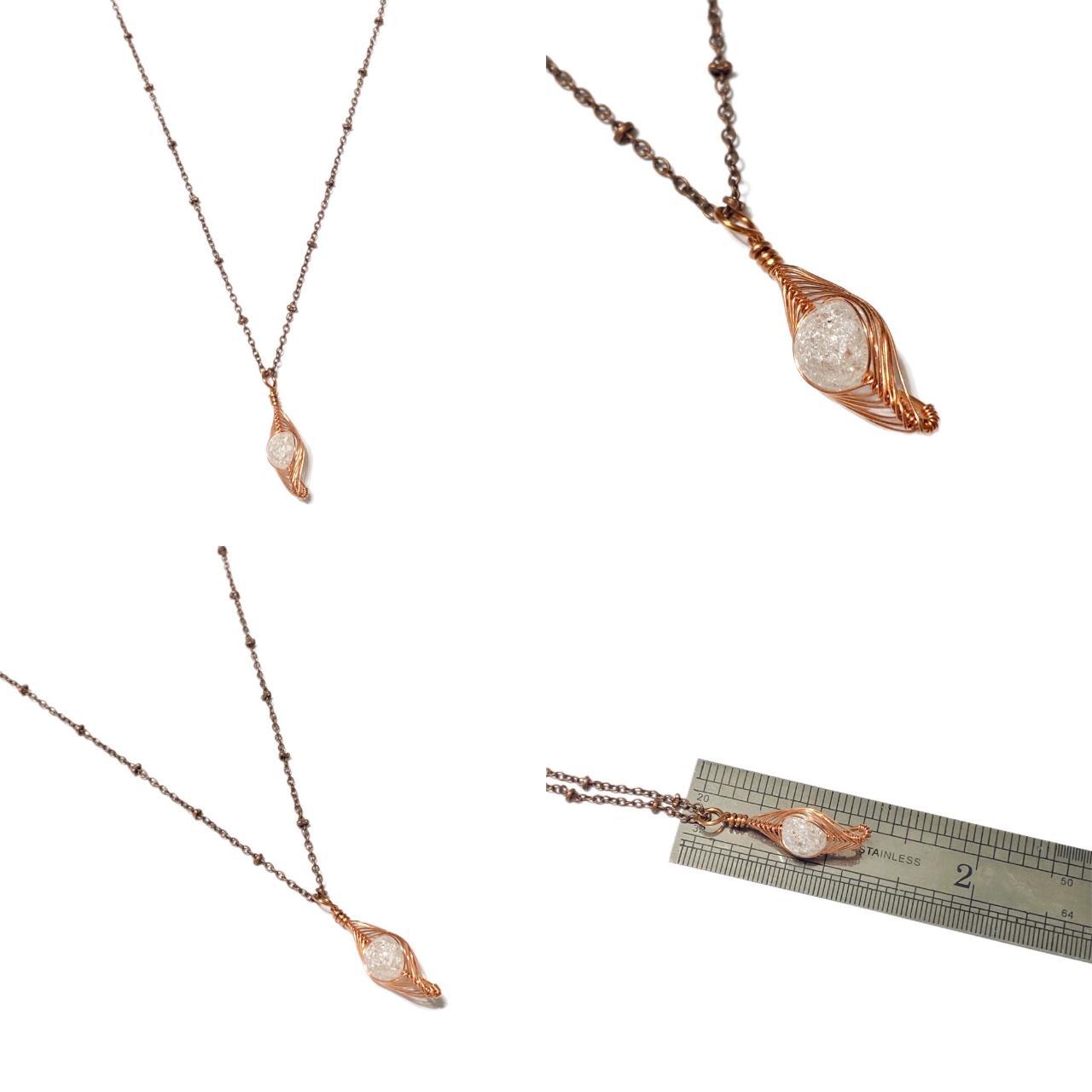 Handmade one of a kind wire wrapped gemstone charm... - Depop