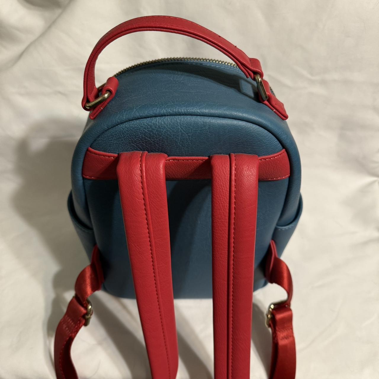 Blue and red Pixar loungefly backpack... - Depop