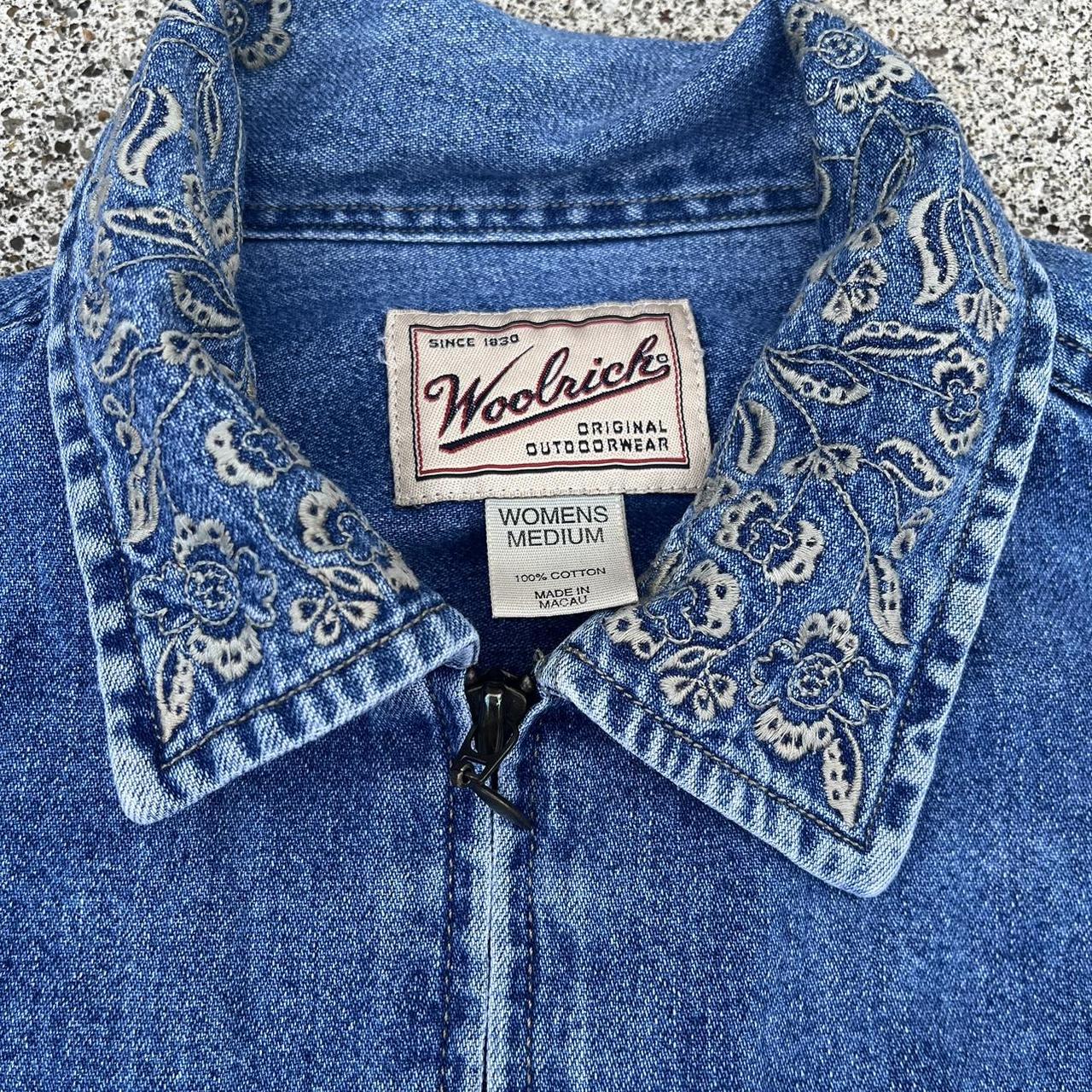 Vintage Woolrich Denim Jacket Beautiful... - Depop
