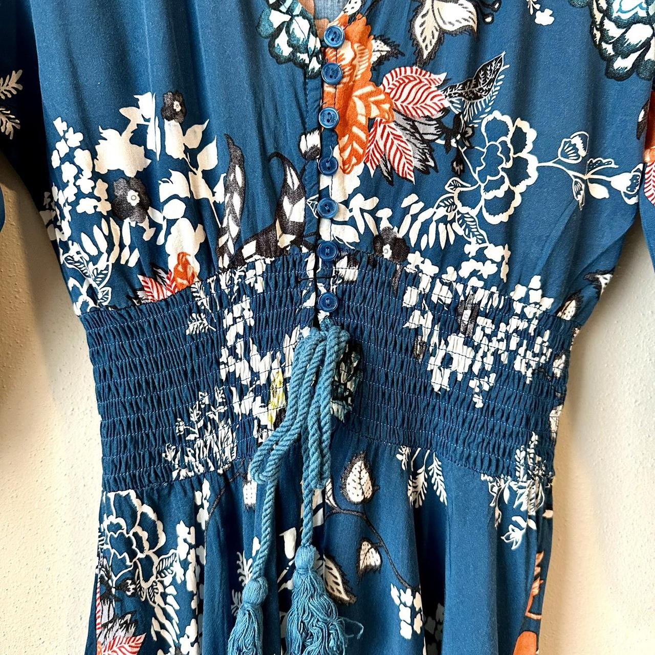 Jaase Boho Maxi Dress Buttons in the front are... - Depop