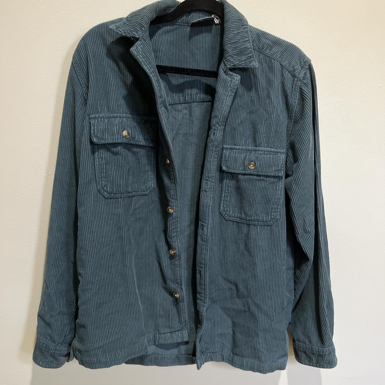 Teal blue jacket from ASOS Size is small but it is... - Depop