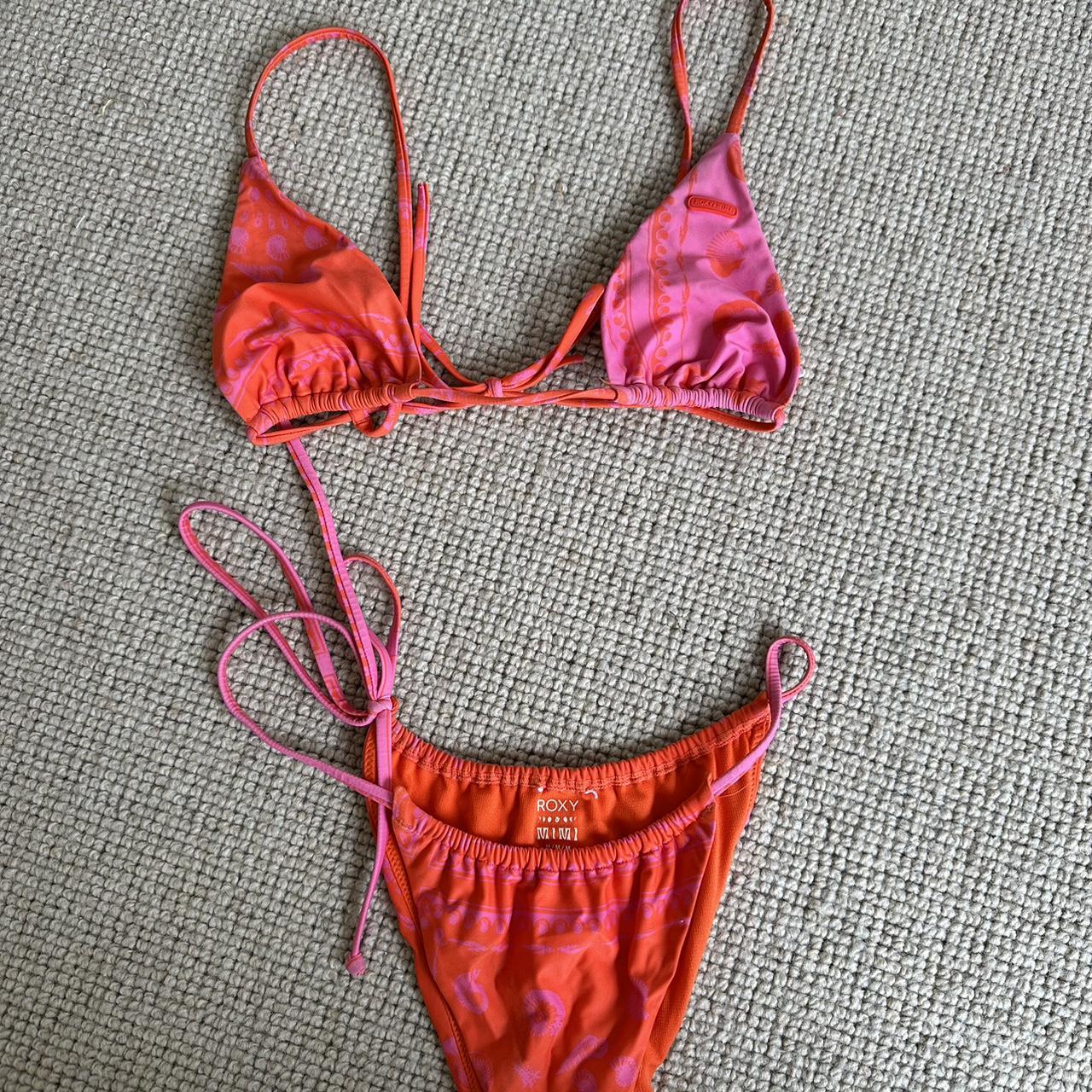 Roxy X Mimi Triangle Bikinis !! The cutest pink and... - Depop