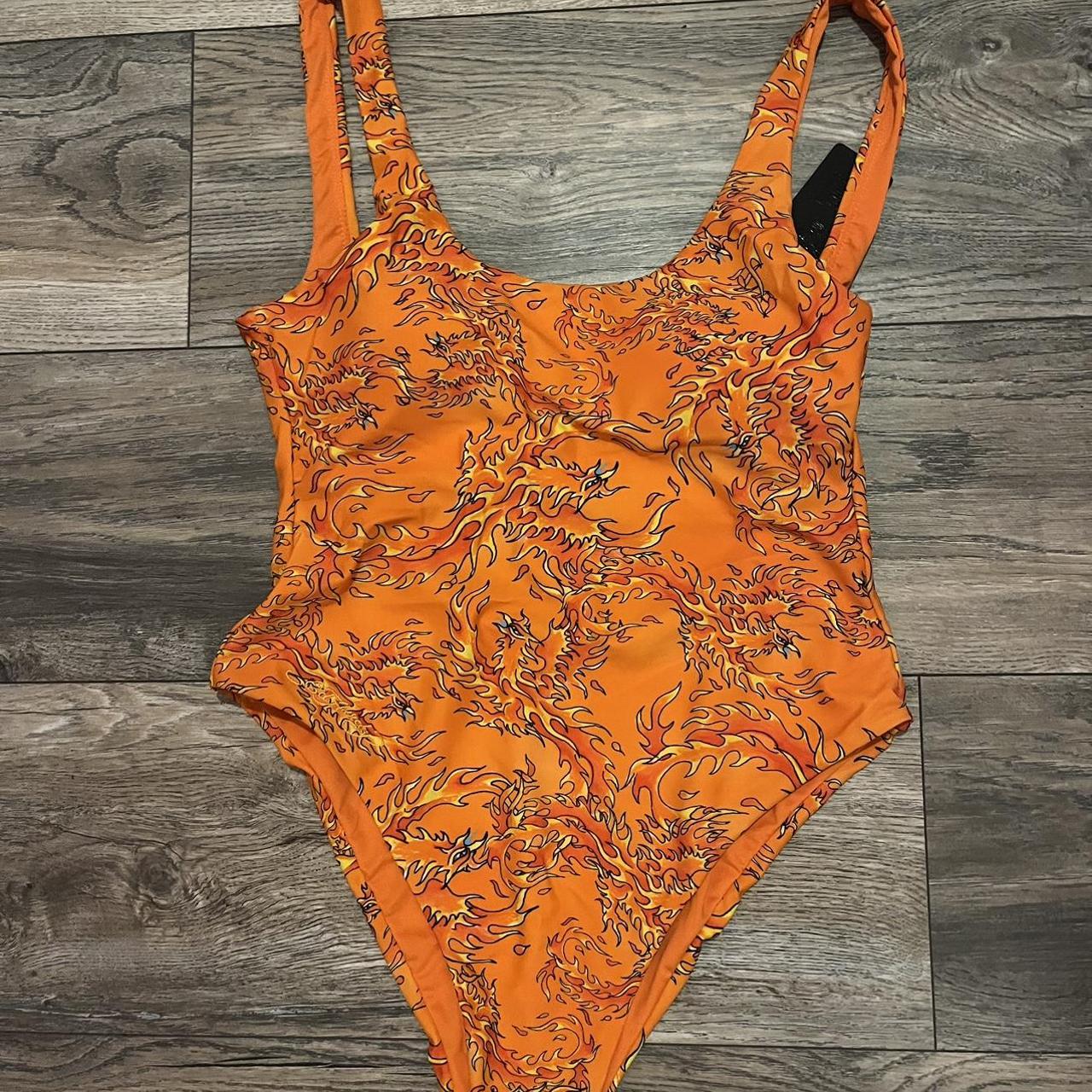 Ed Hardy One Piece SwimSuit Brand New #y2k #cybery2k... - Depop