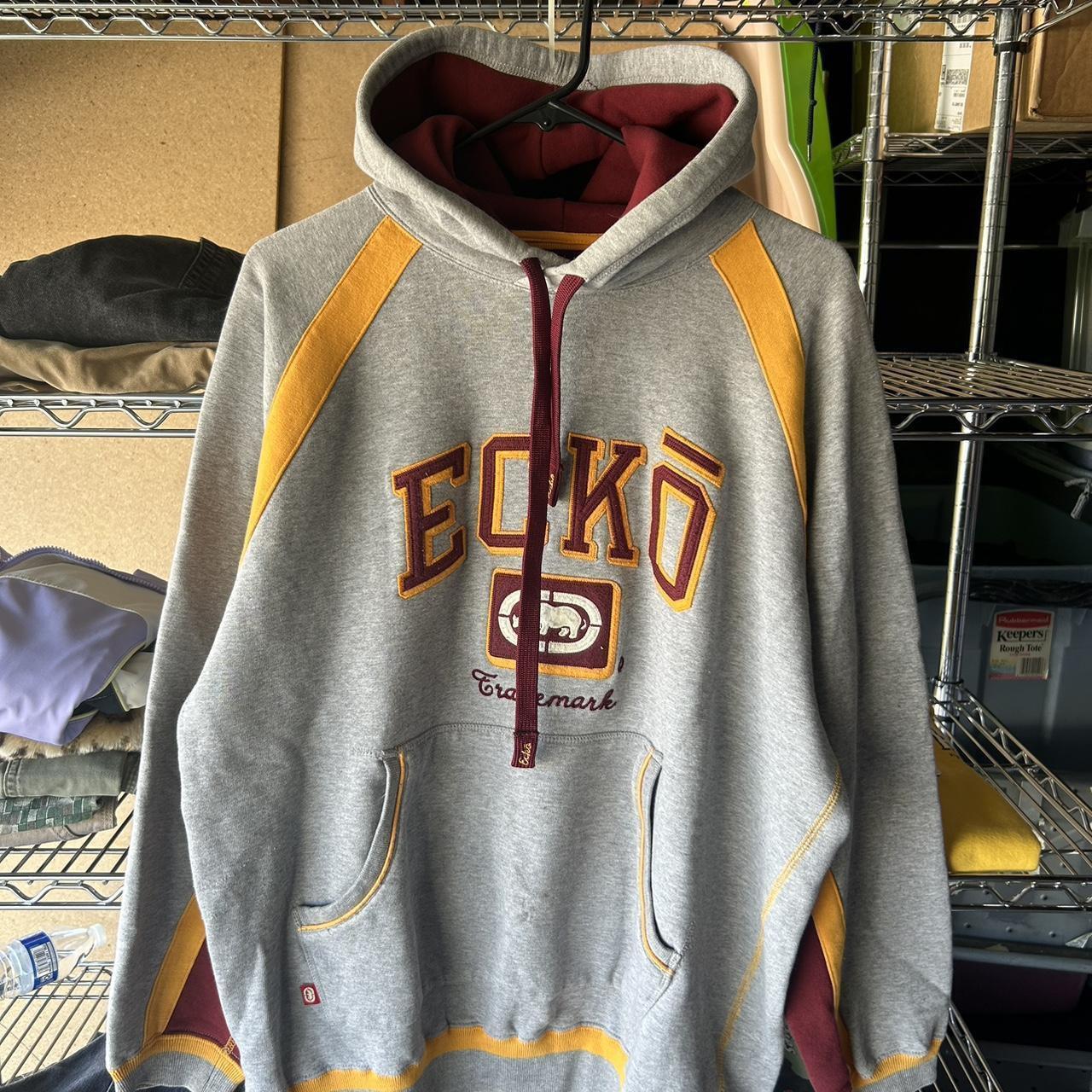 Vintage ecko y2k grunge heavyweight hoodie No flaws... - Depop