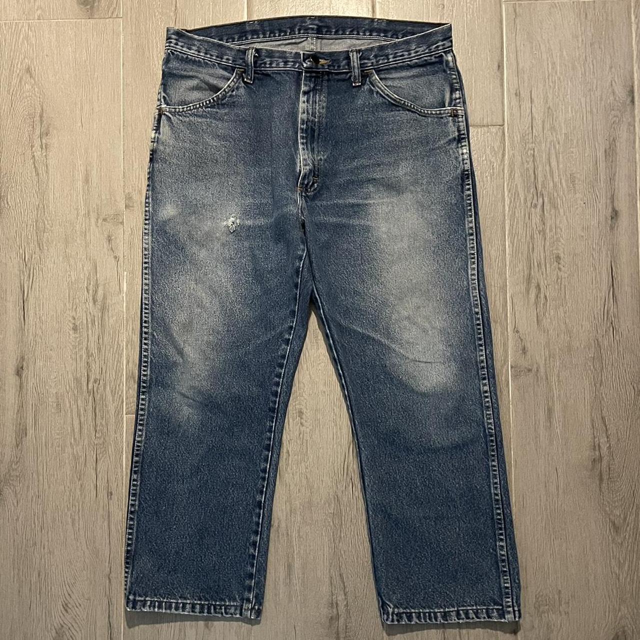 Simple faded rustler baggy jeans #baggy#skater#rustler - Depop