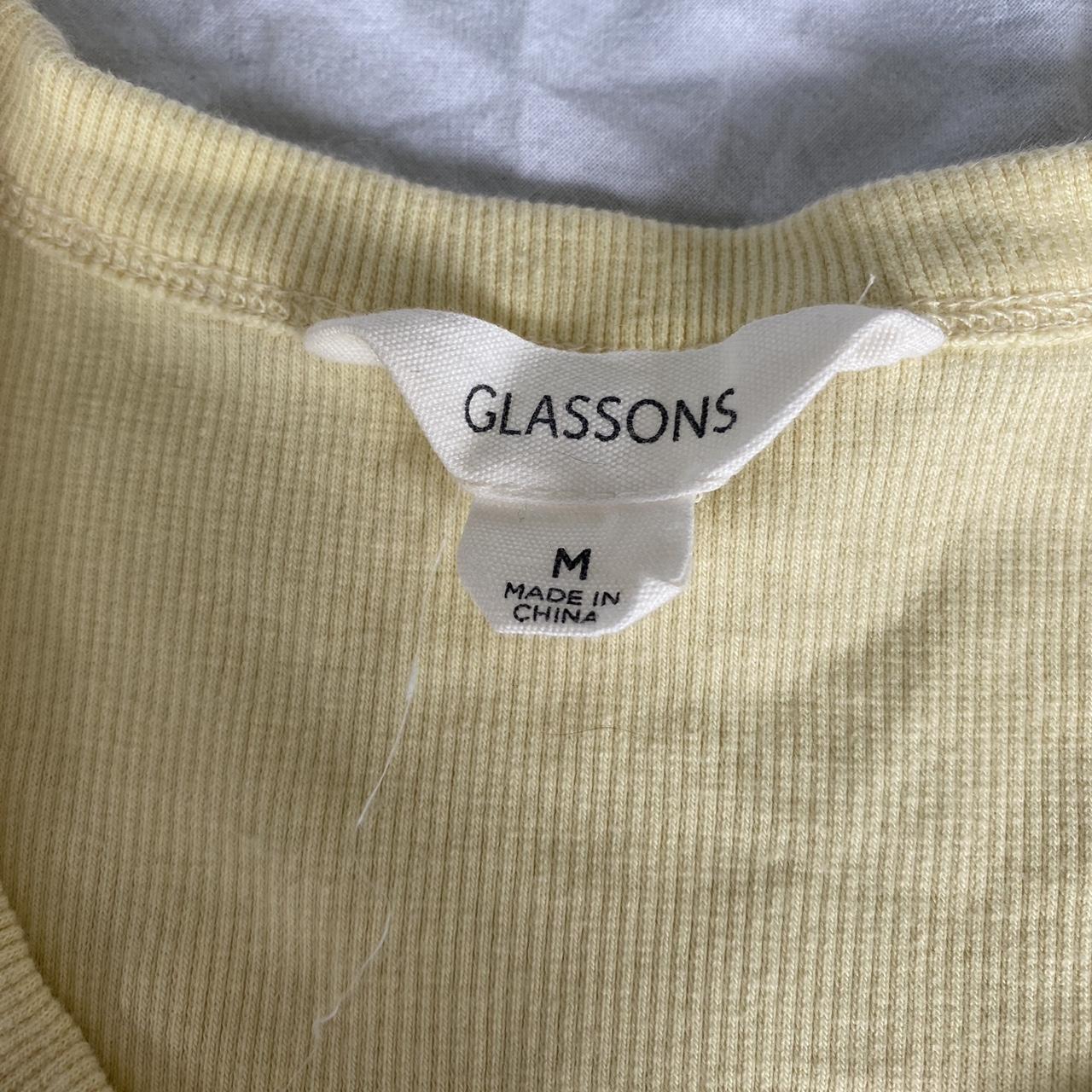 Glasson curve hem super rib tank - yellow Size... - Depop