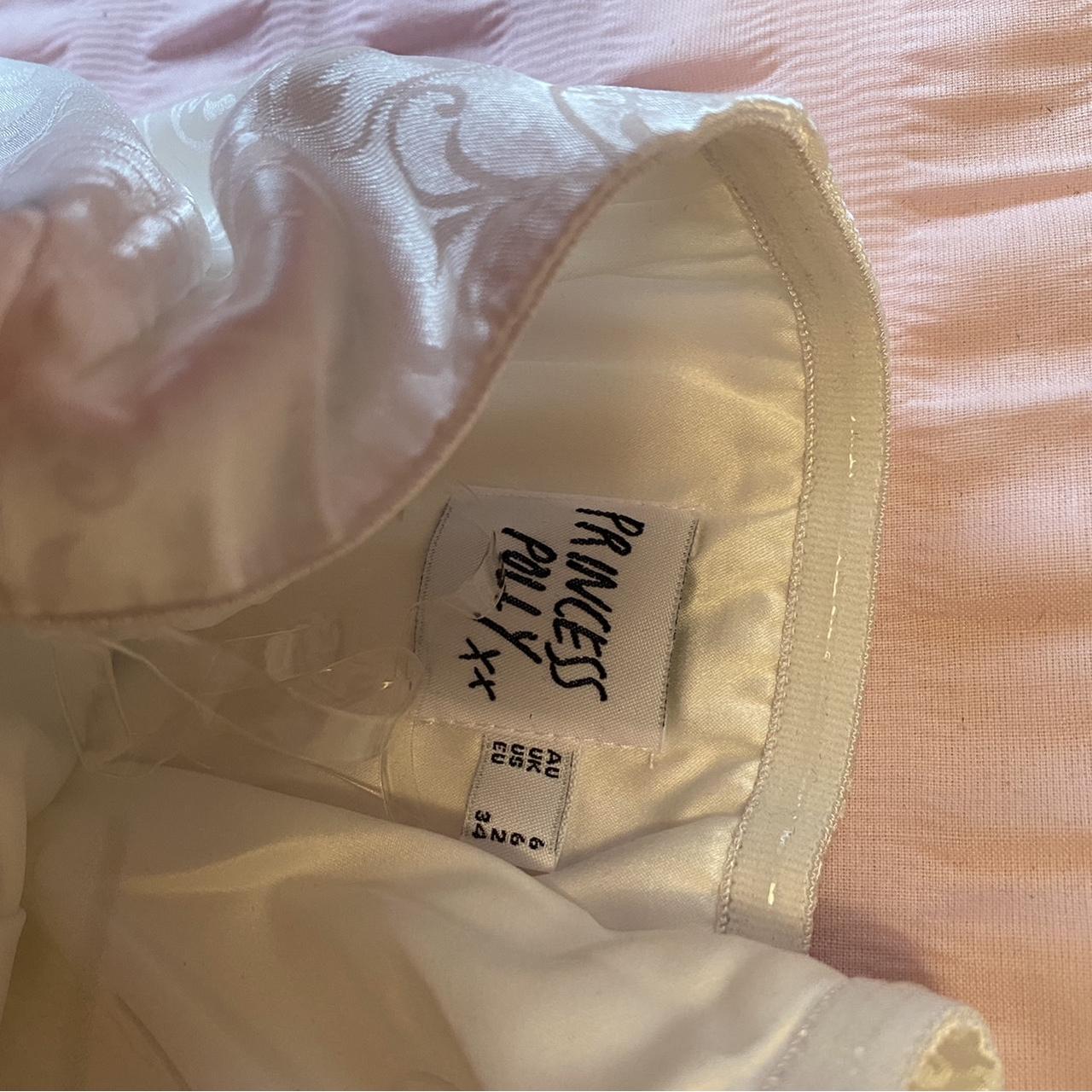 Princess Polly White Strapless Satin Corset Mini... - Depop