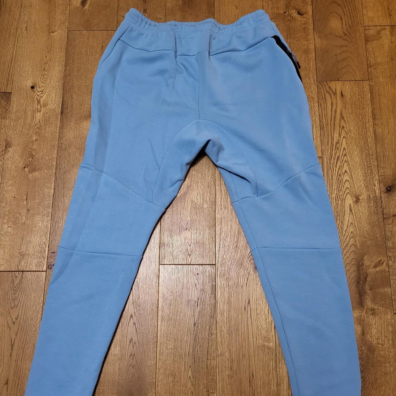 OLD SEASON BABY BLUE TECH FLEECE JOGGERS Size -... - Depop