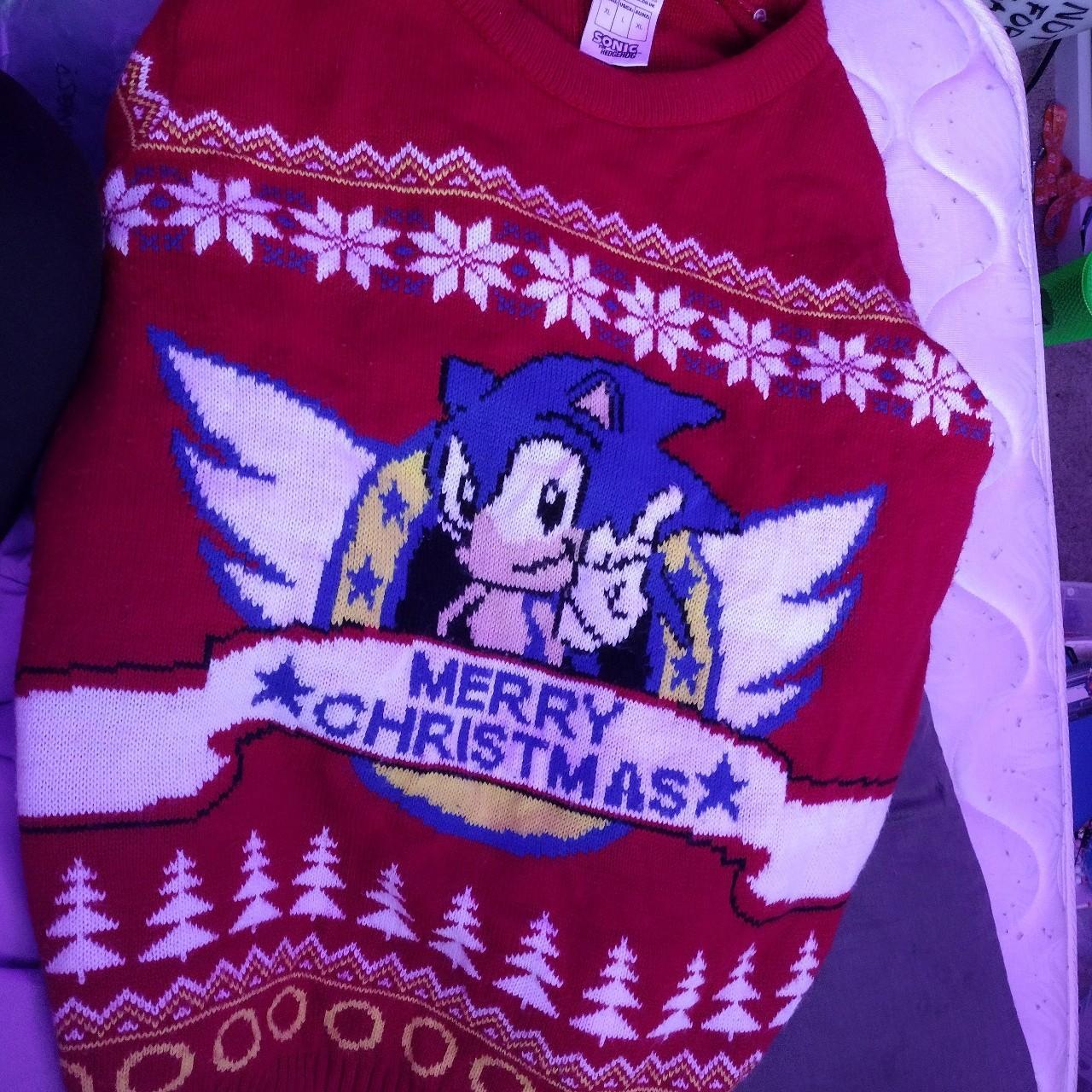 Sonic the hedgehog sweater paid $60 for it selling... - Depop