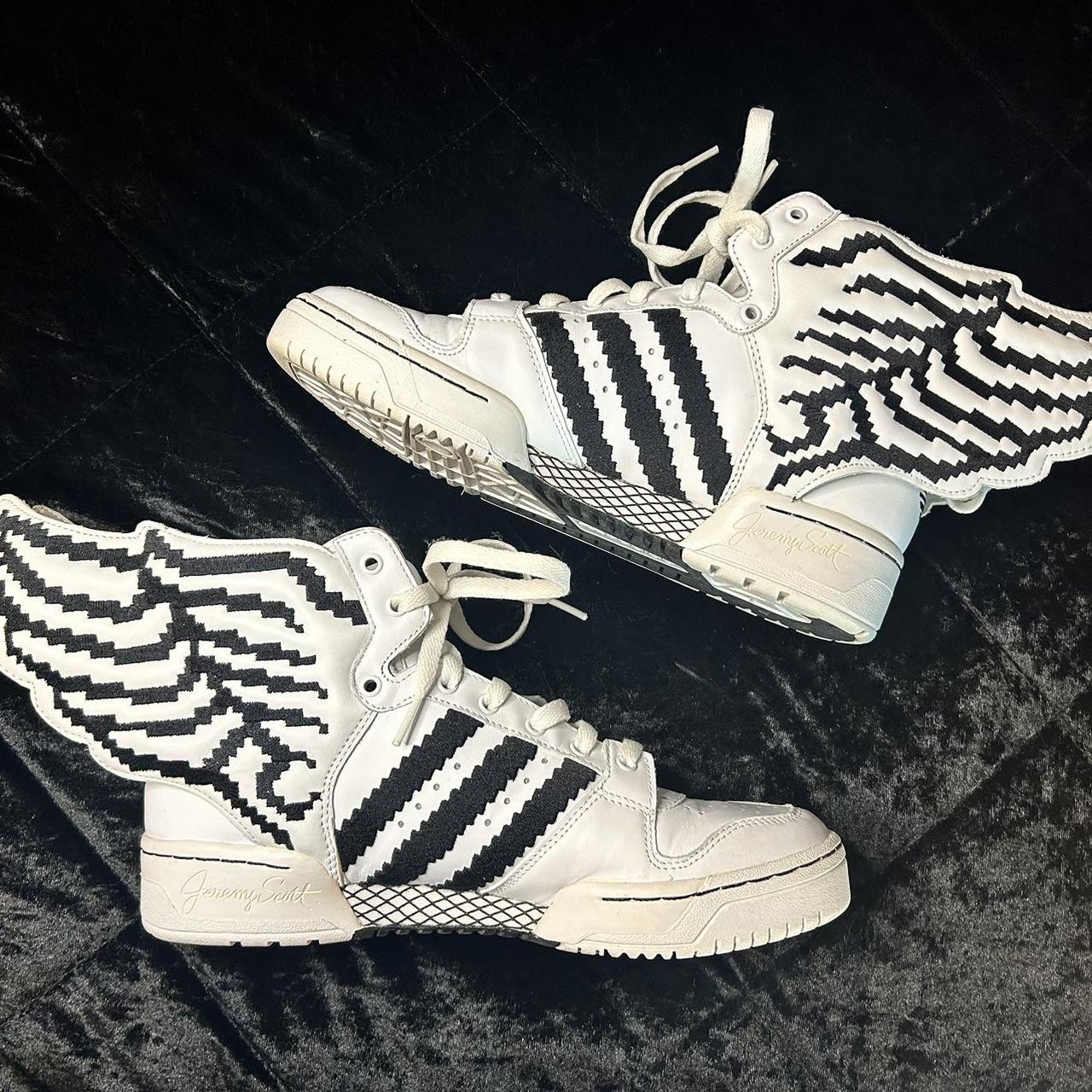 Adidas X Jeremy Scott Wings 2.0 Pixel in white, size... | Depop