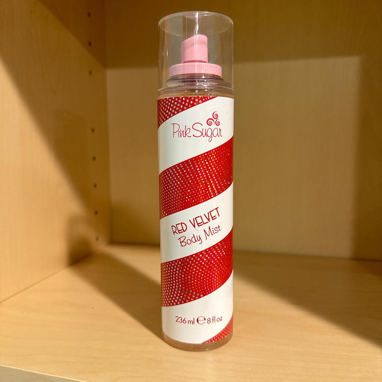 Pink sugar red velvet body mist Never used! Full to... - Depop