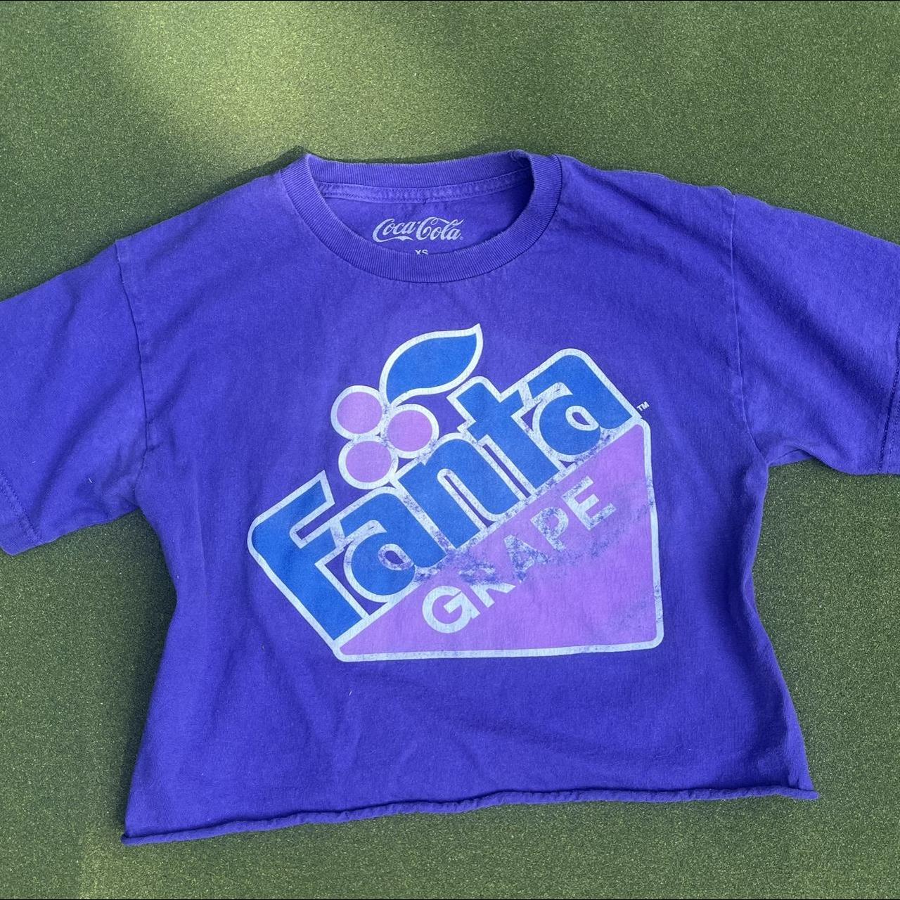 Fanta crop top Some cracking on the graphic,... - Depop