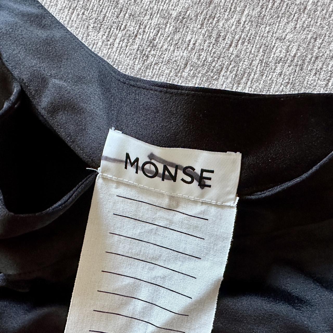 monse double layer wide legged pants navy apron... - Depop