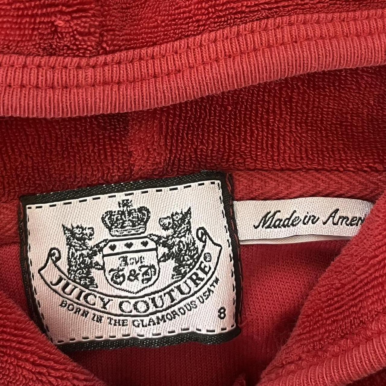 Red Juicy Couture Jacket Kids size 8 fits like an... - Depop