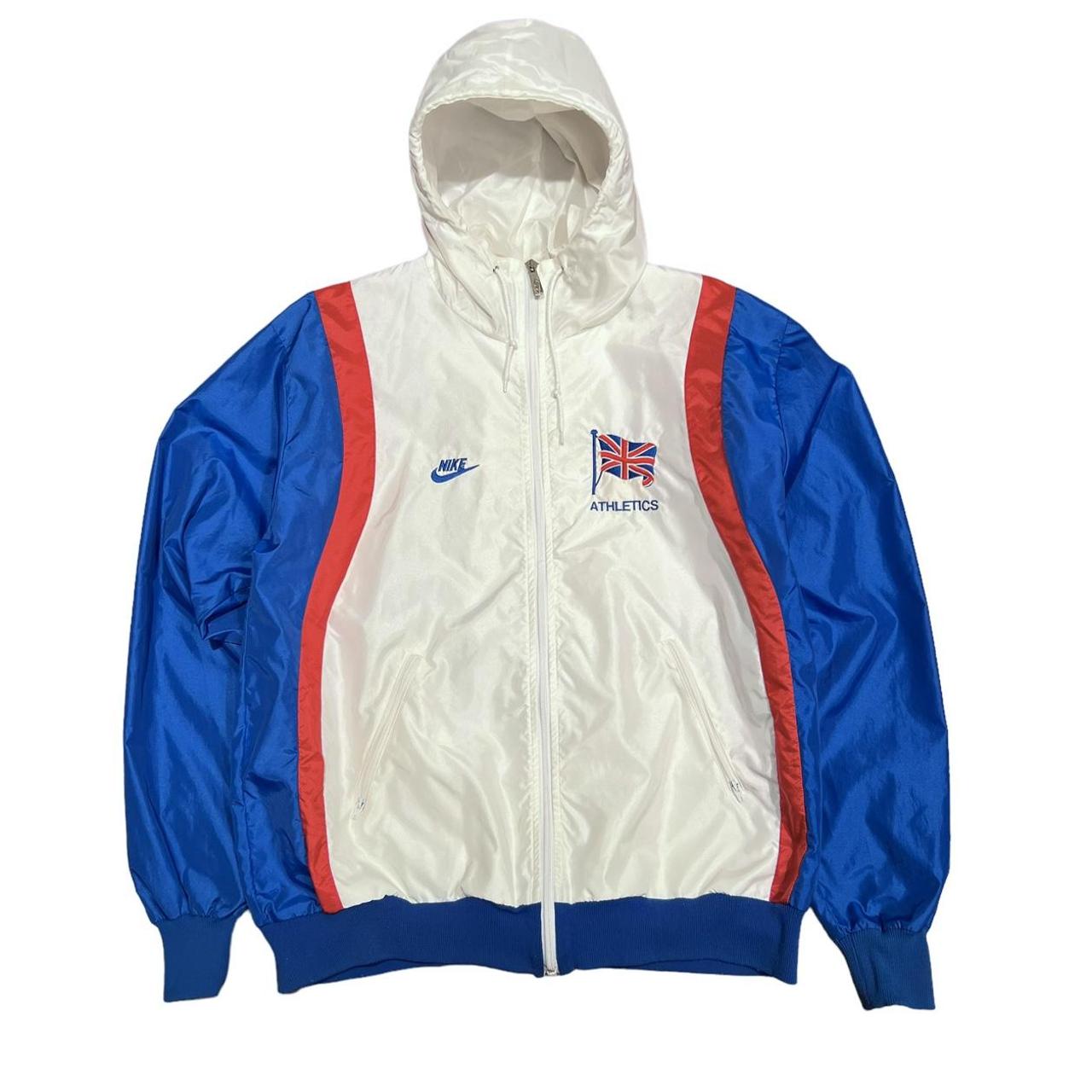 Nike Men's Red and Blue Jacket | Depop