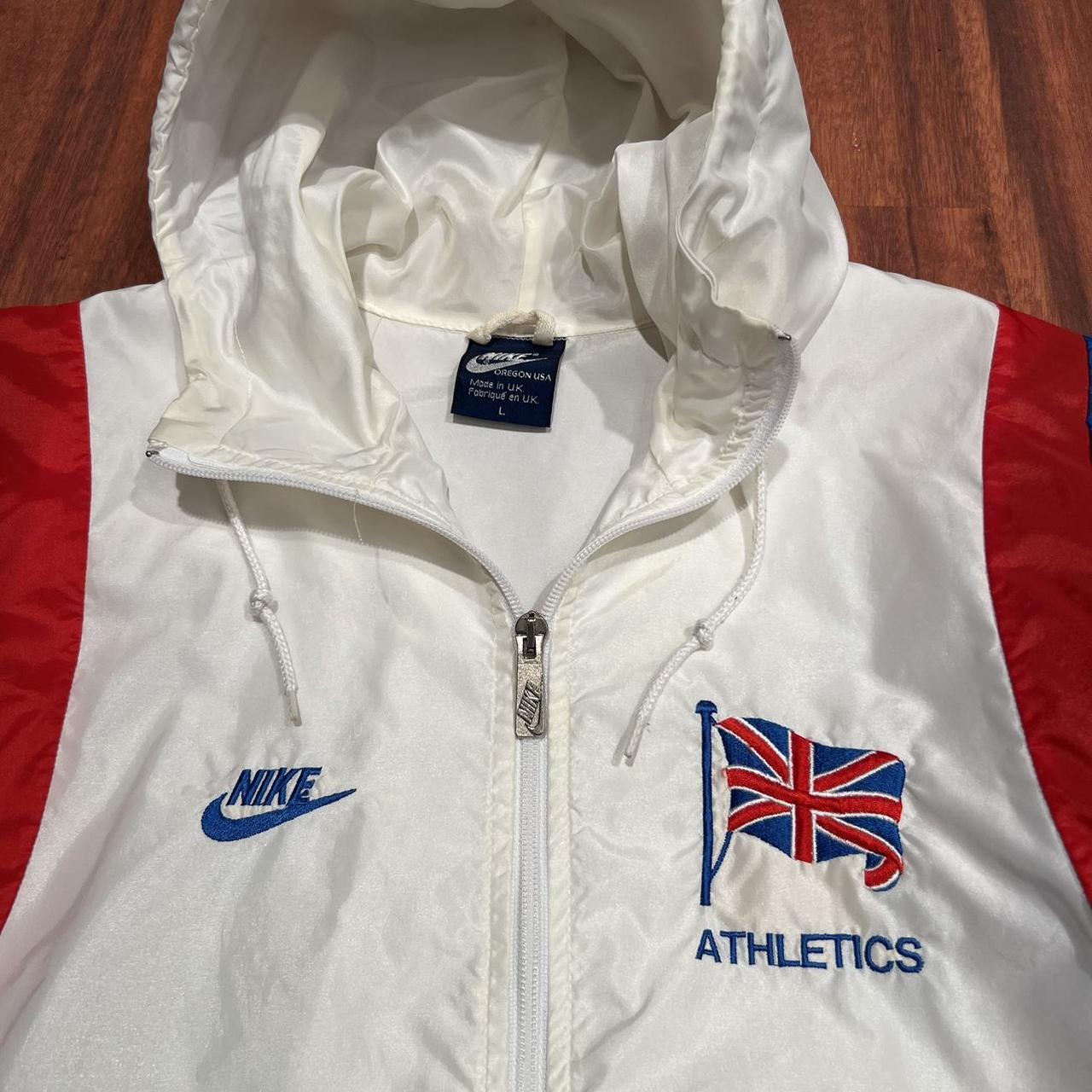 Nike Men's Red and Blue Jacket | Depop