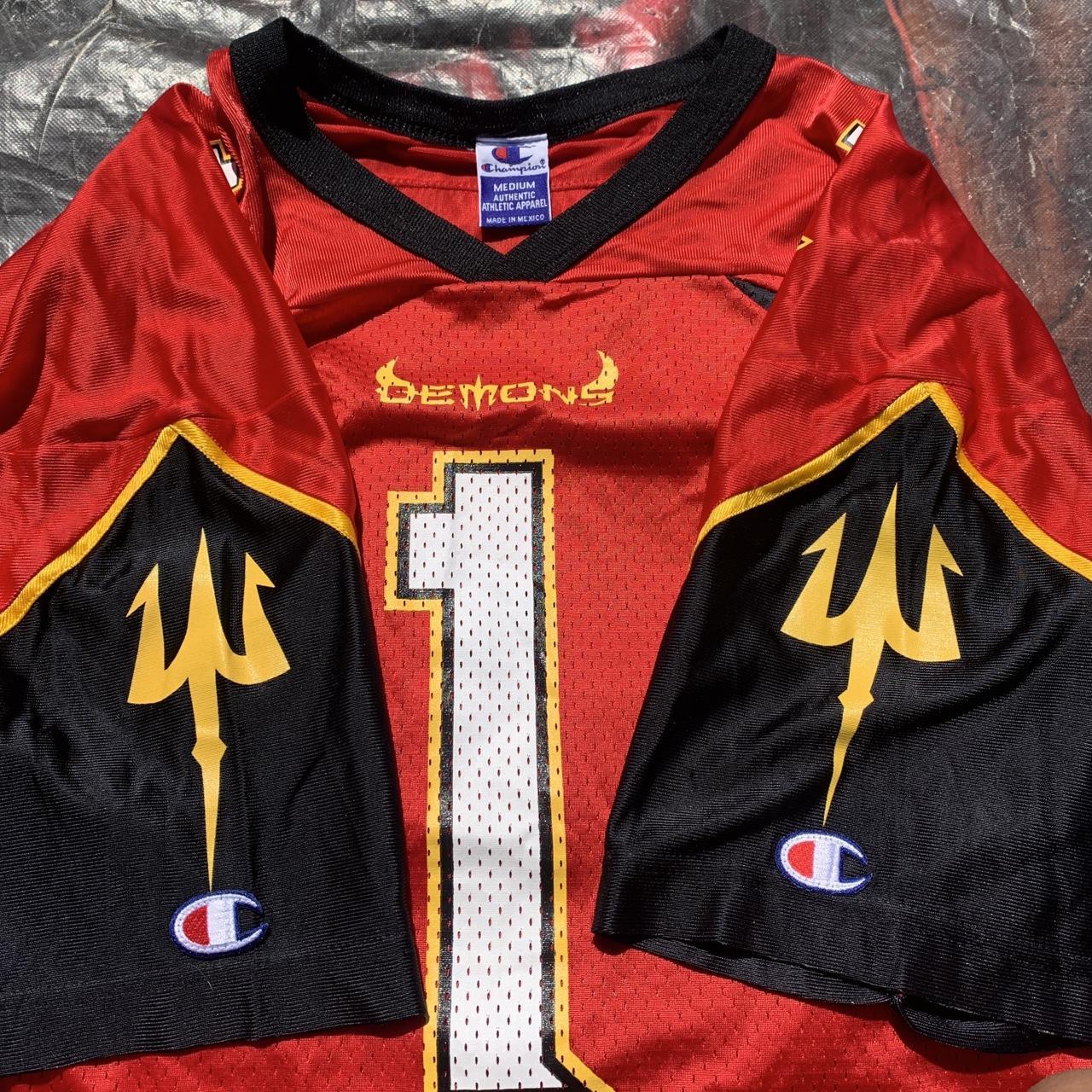 Y2k XFL Champion Demons football jersey literally... | Depop