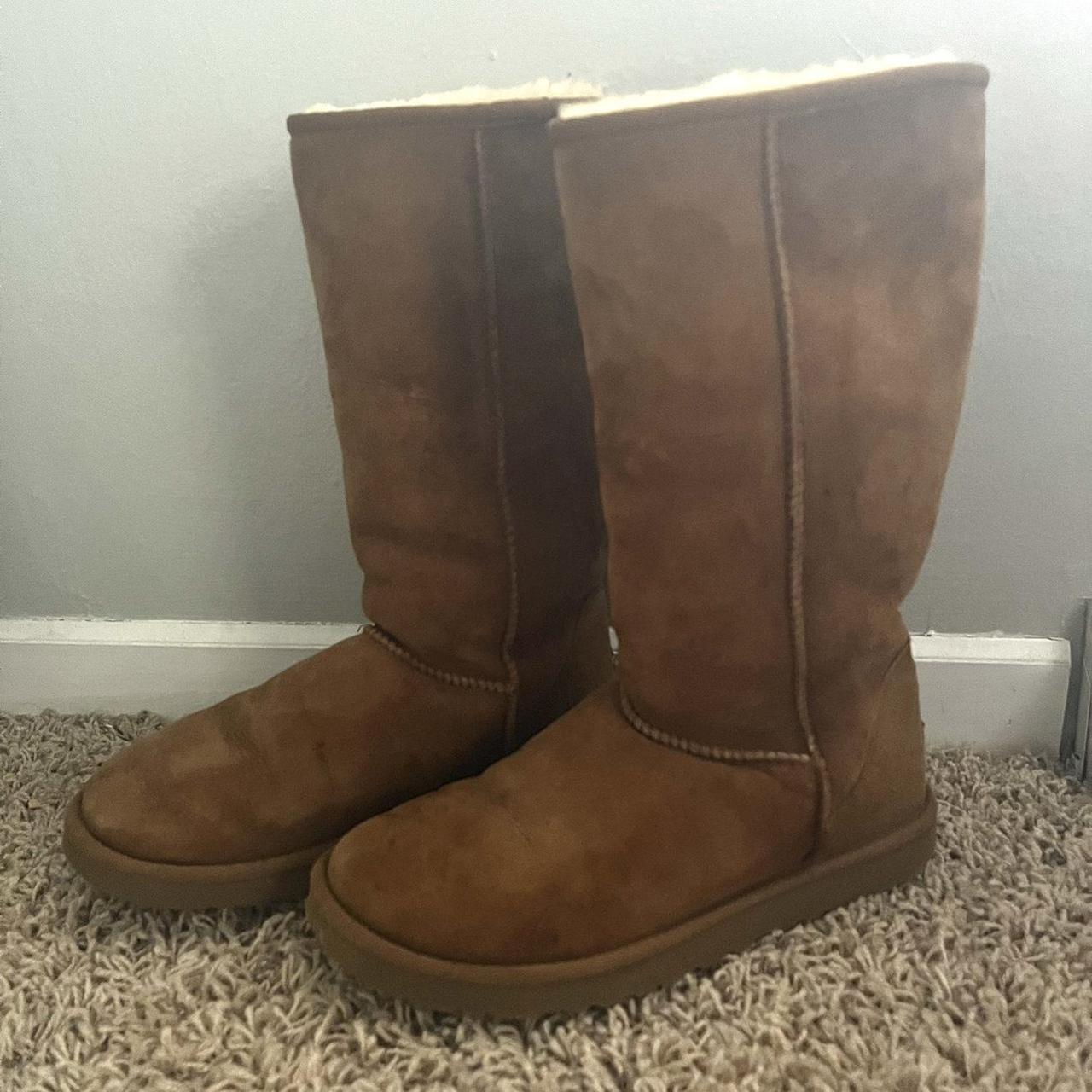 Classic tall chestnut brown UGG boots -no stains or... - Depop