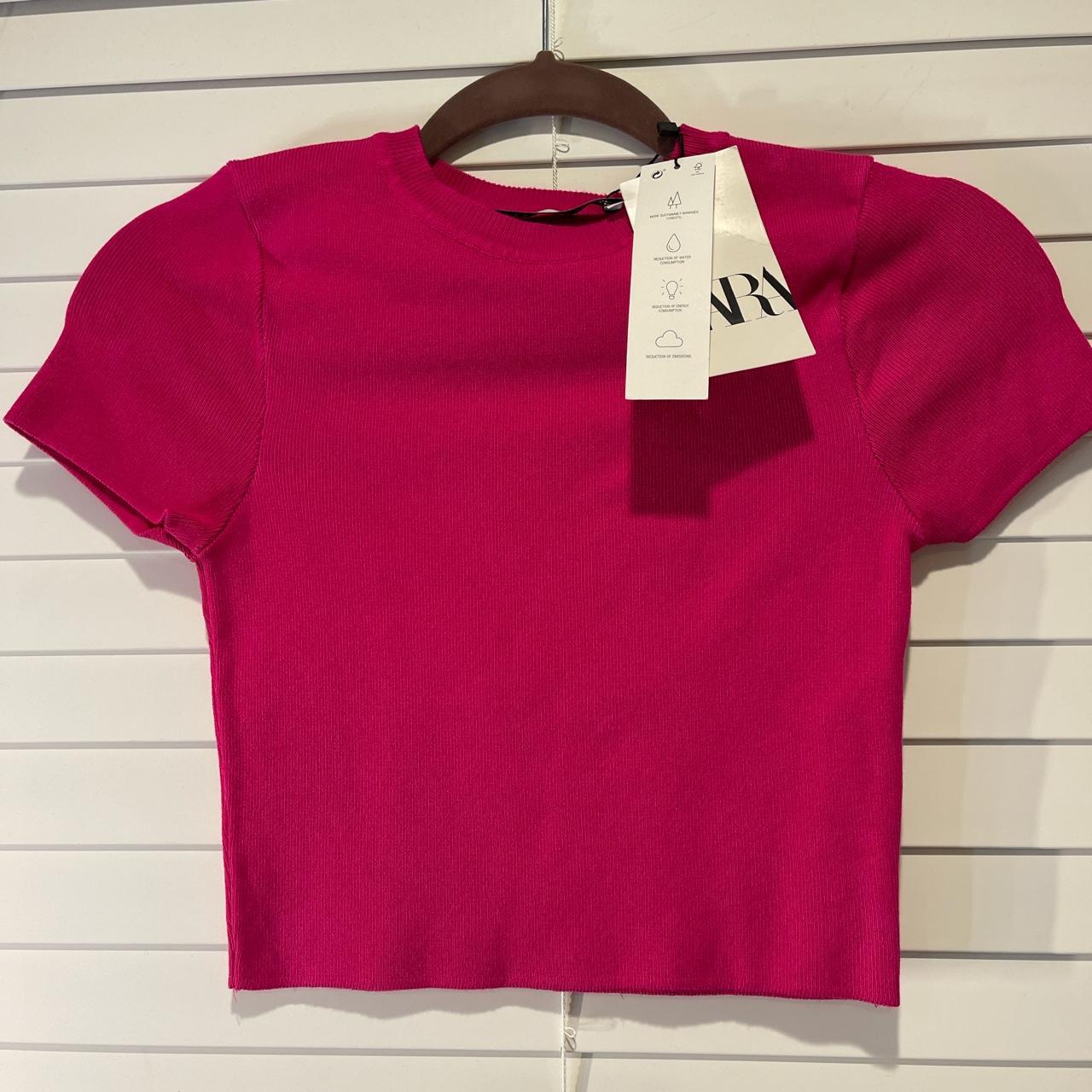 Zara Women's Pink Shirt | Depop