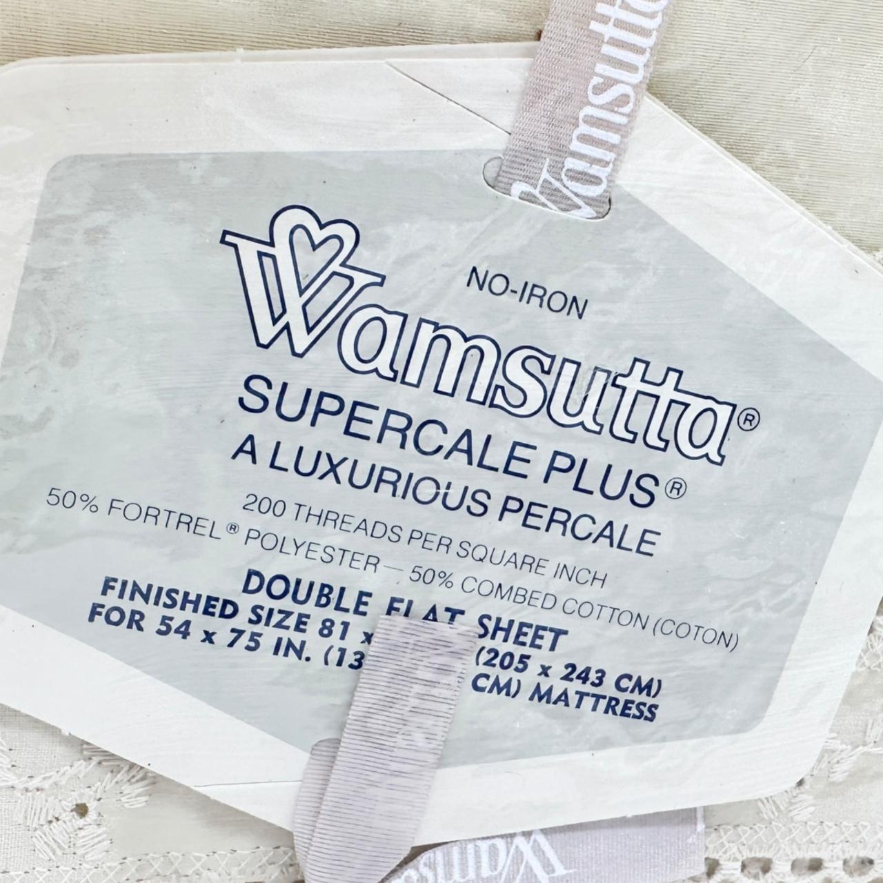Wamsutta Vintage Supercale Plus Double Flat Sheet... | Depop