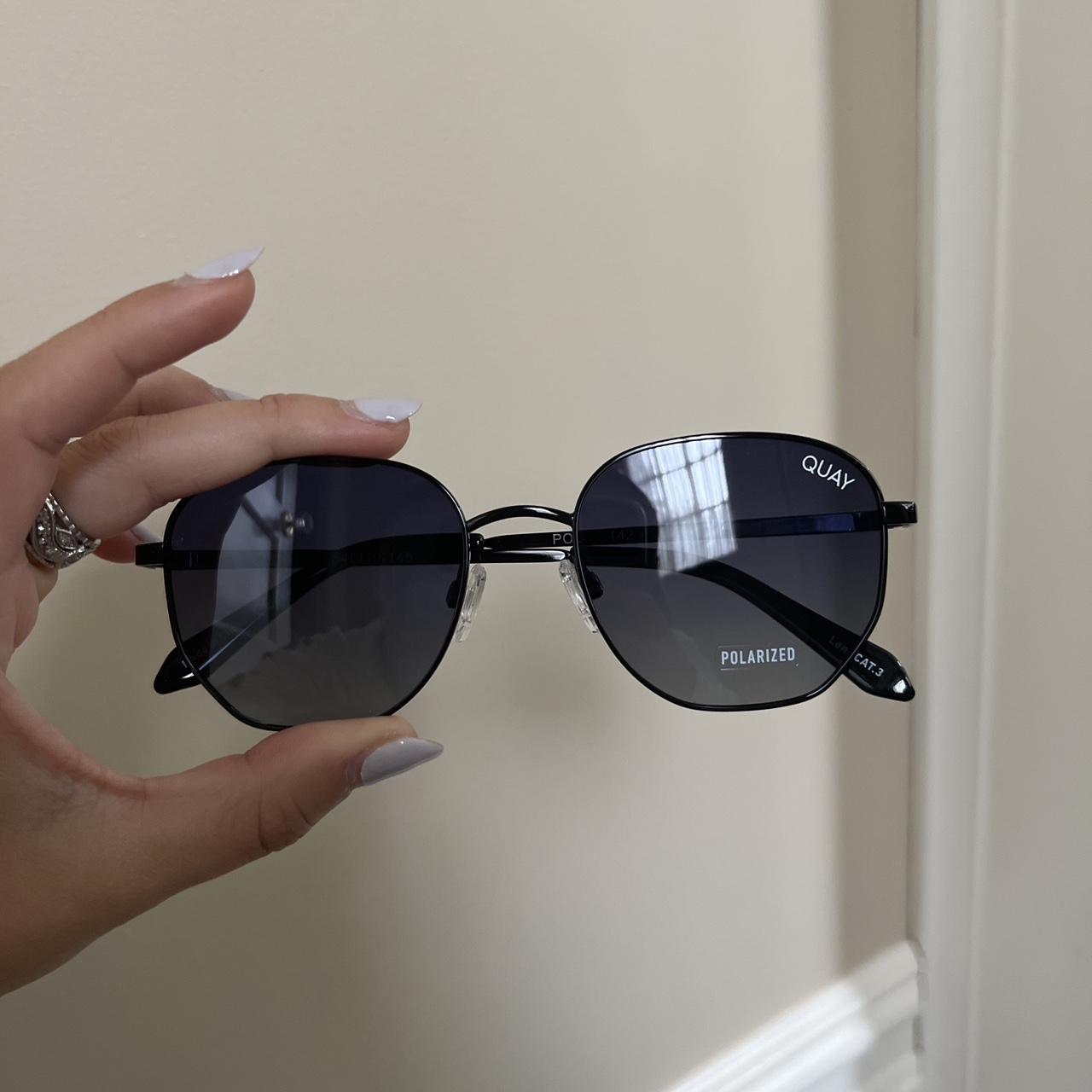 Quay Australia Women's Black Sunglasses | Depop