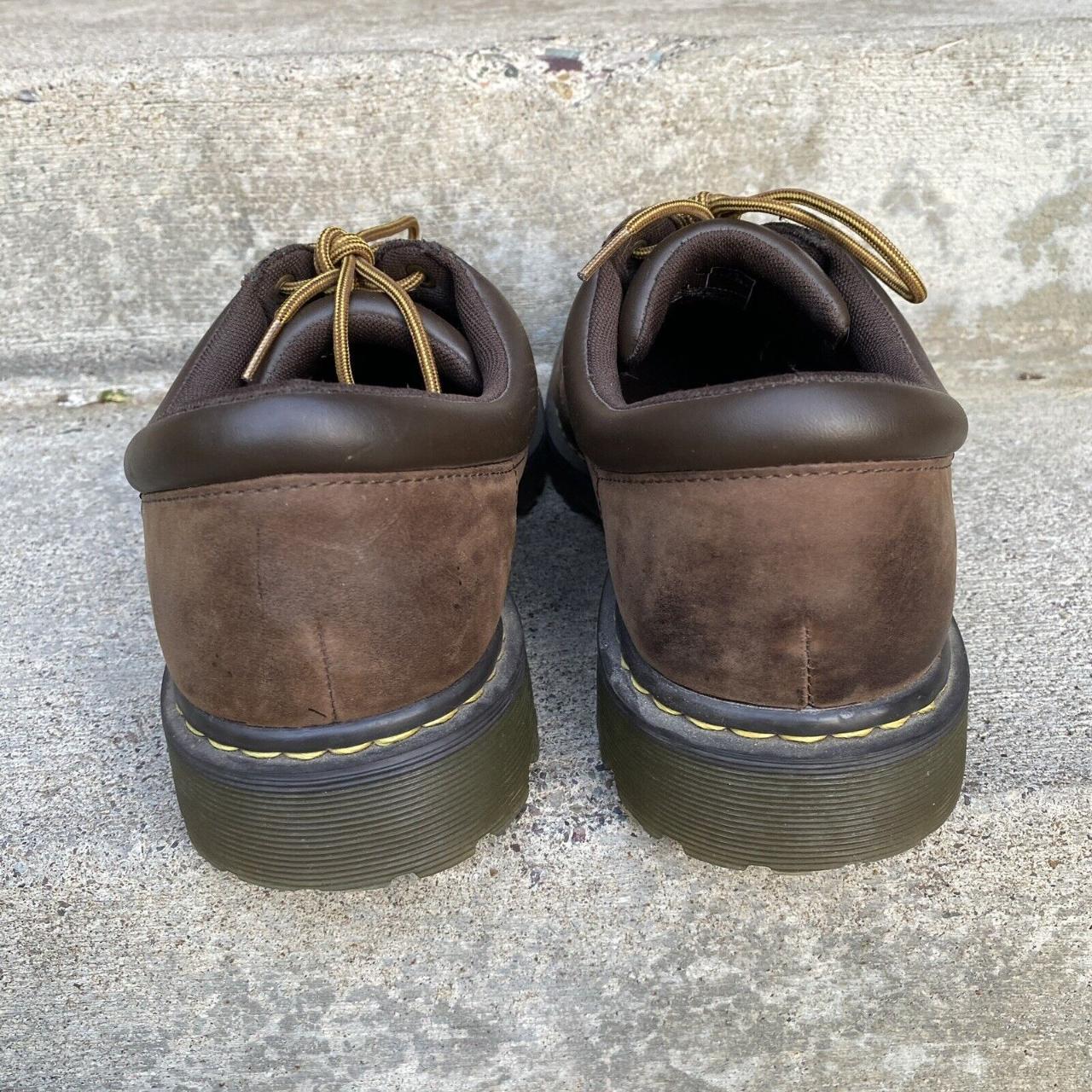 - Vintage Dr. Doc Martens Low Top Brown Boot AW004 -... - Depop