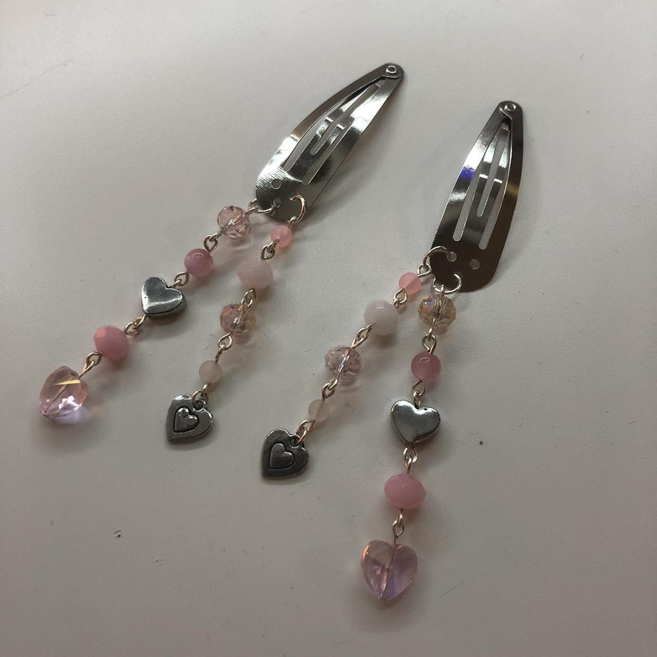 Adorable matching pink hair clips ♡ ♡ ... - Depop