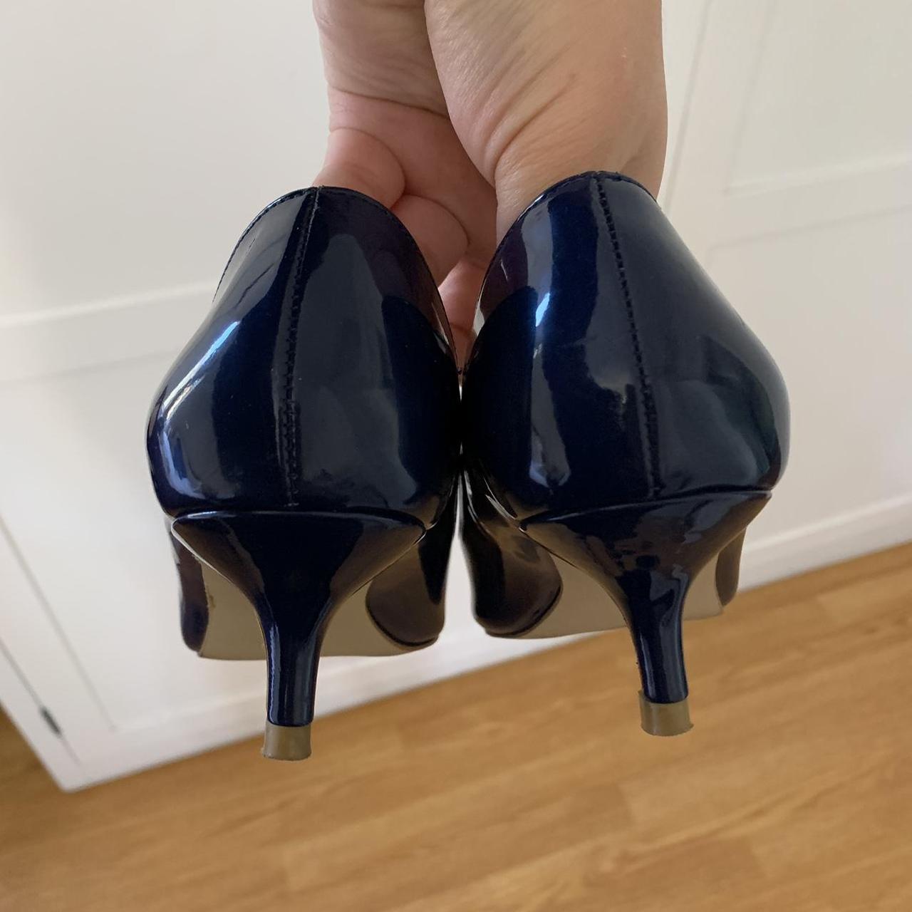 Cklass Navy Blue Pointy Kitten 2” Heel Size 5 ½ 🦋 - Depop
