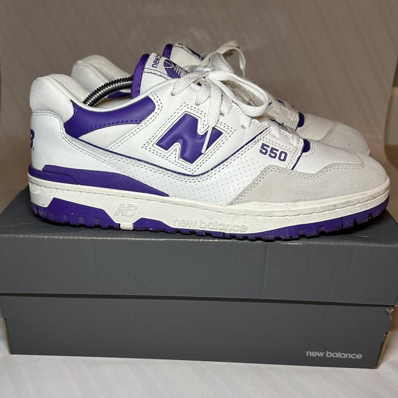 New Balance 550 Purple Size 11.5M - Depop