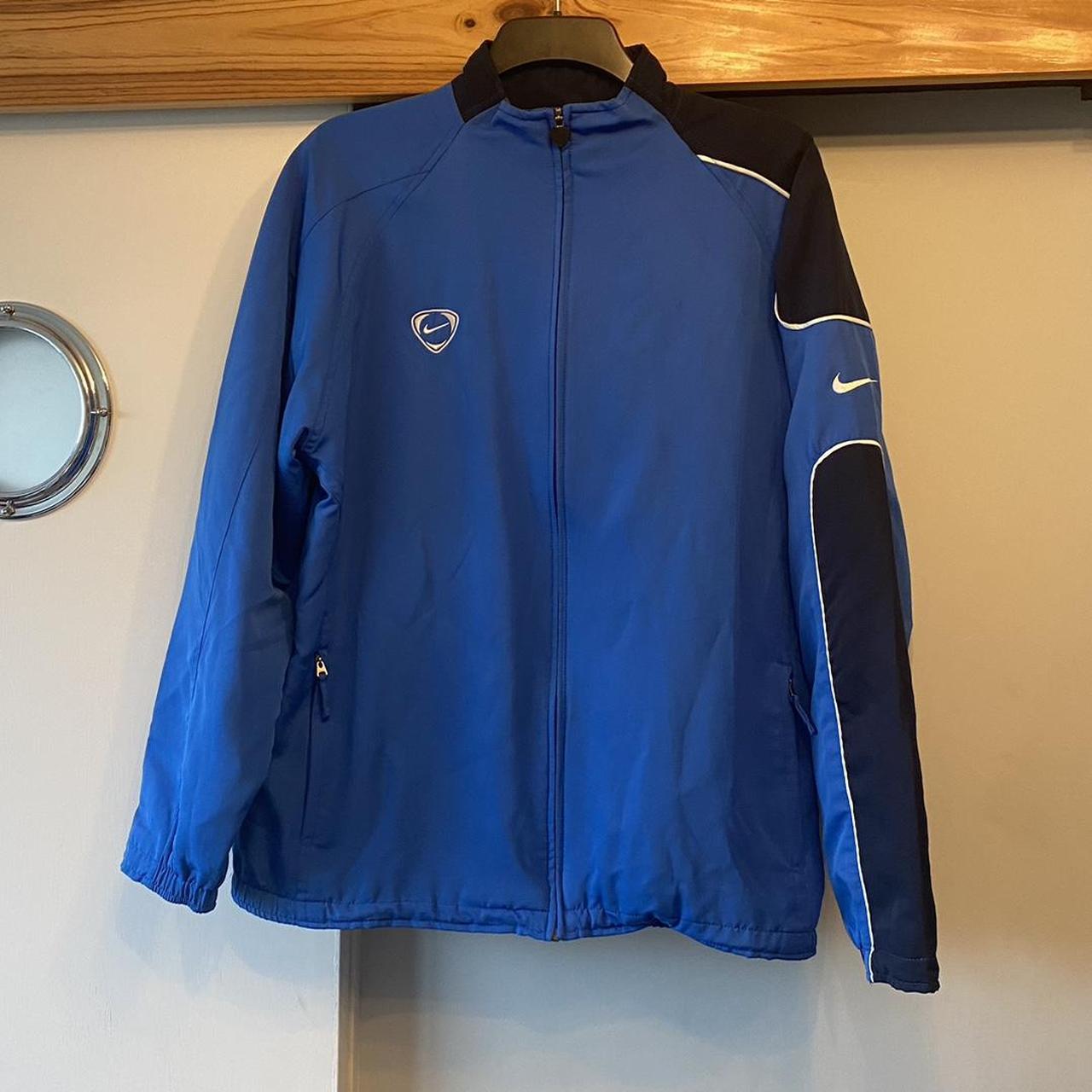 Retro Nike track jacket Condition 9.5/10 Size large... - Depop