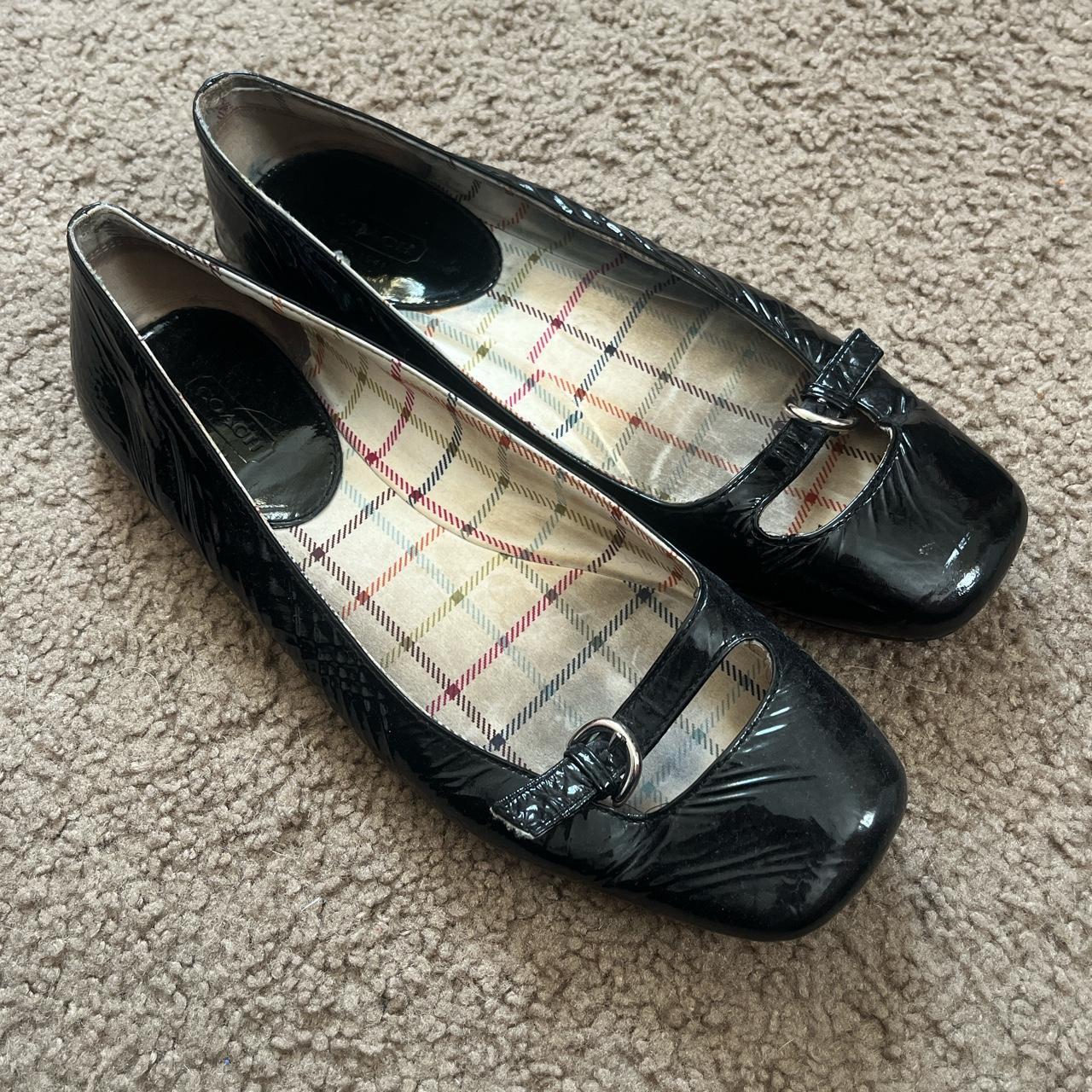 beautiful size 8 coach ballet flats 🥿 🩰 - Depop