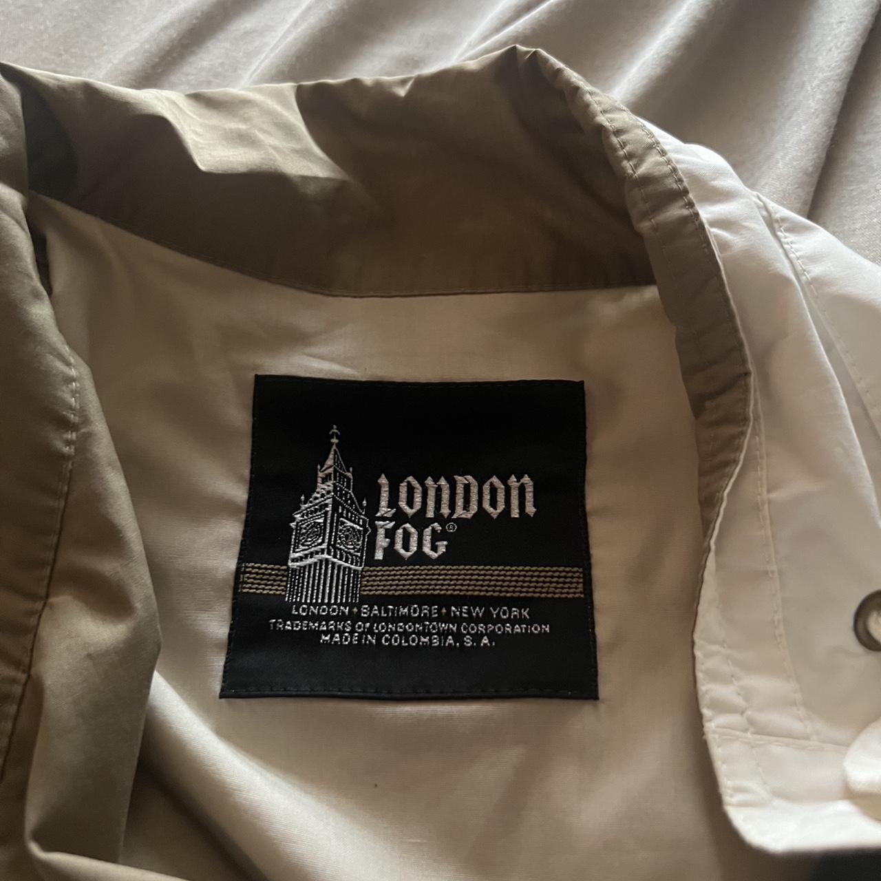 Vintage off white London fog jacket | Depop