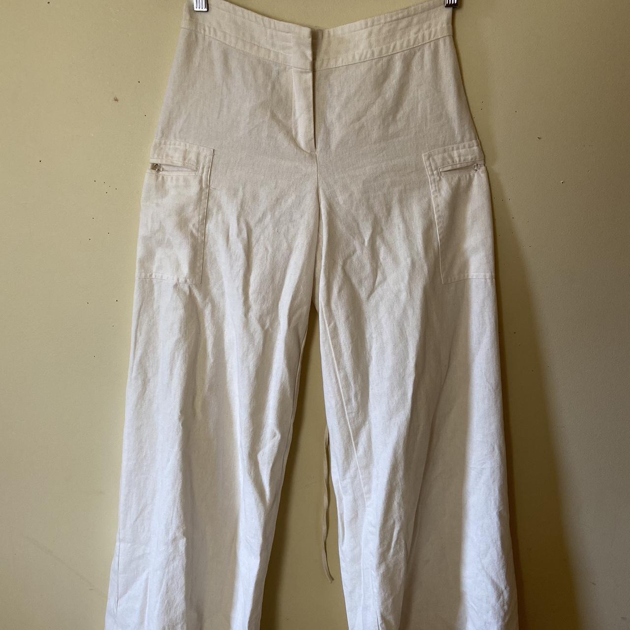 Lace Up Back Wide Leg Pants #karatepants... - Depop