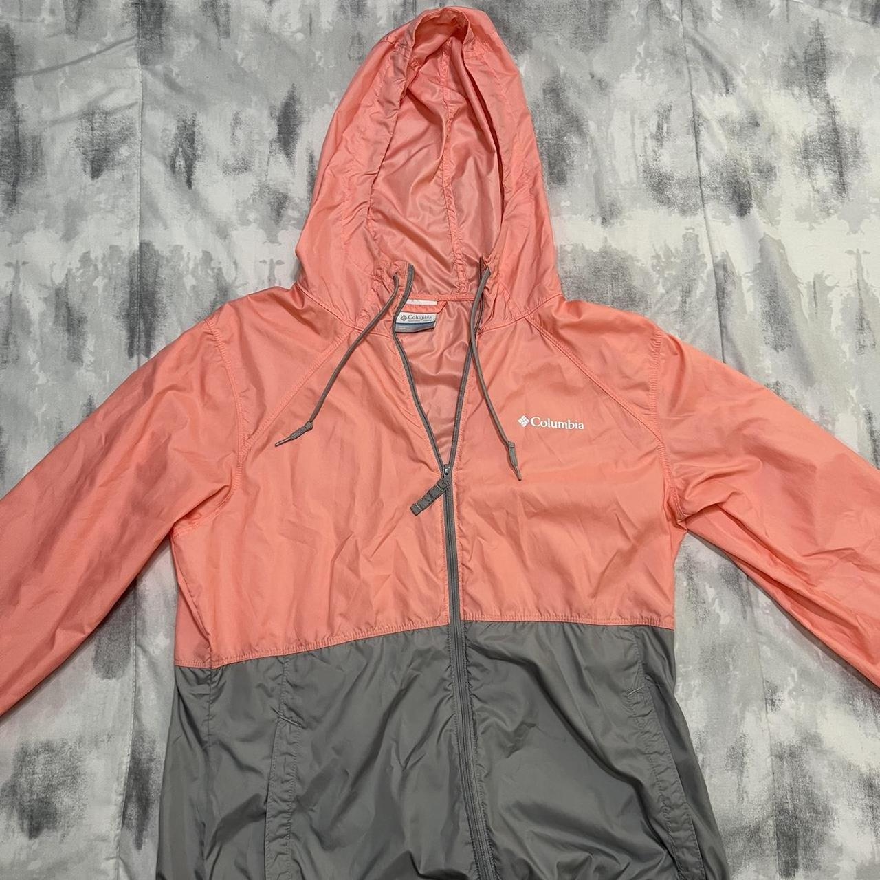 Pink & Grey Columbia Windbreaker