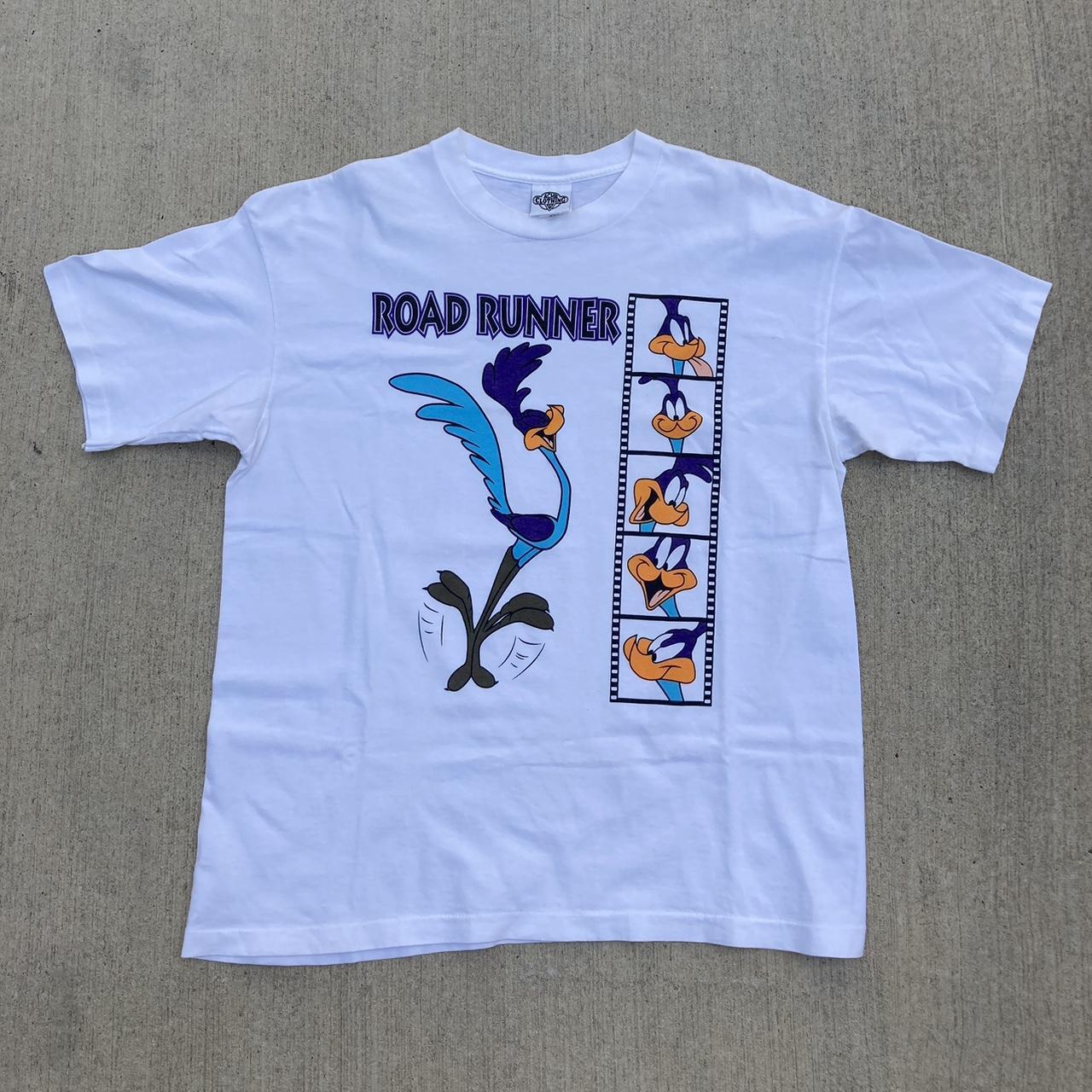 Vintage Looney Tunes Road Runner T-shirt - Depop