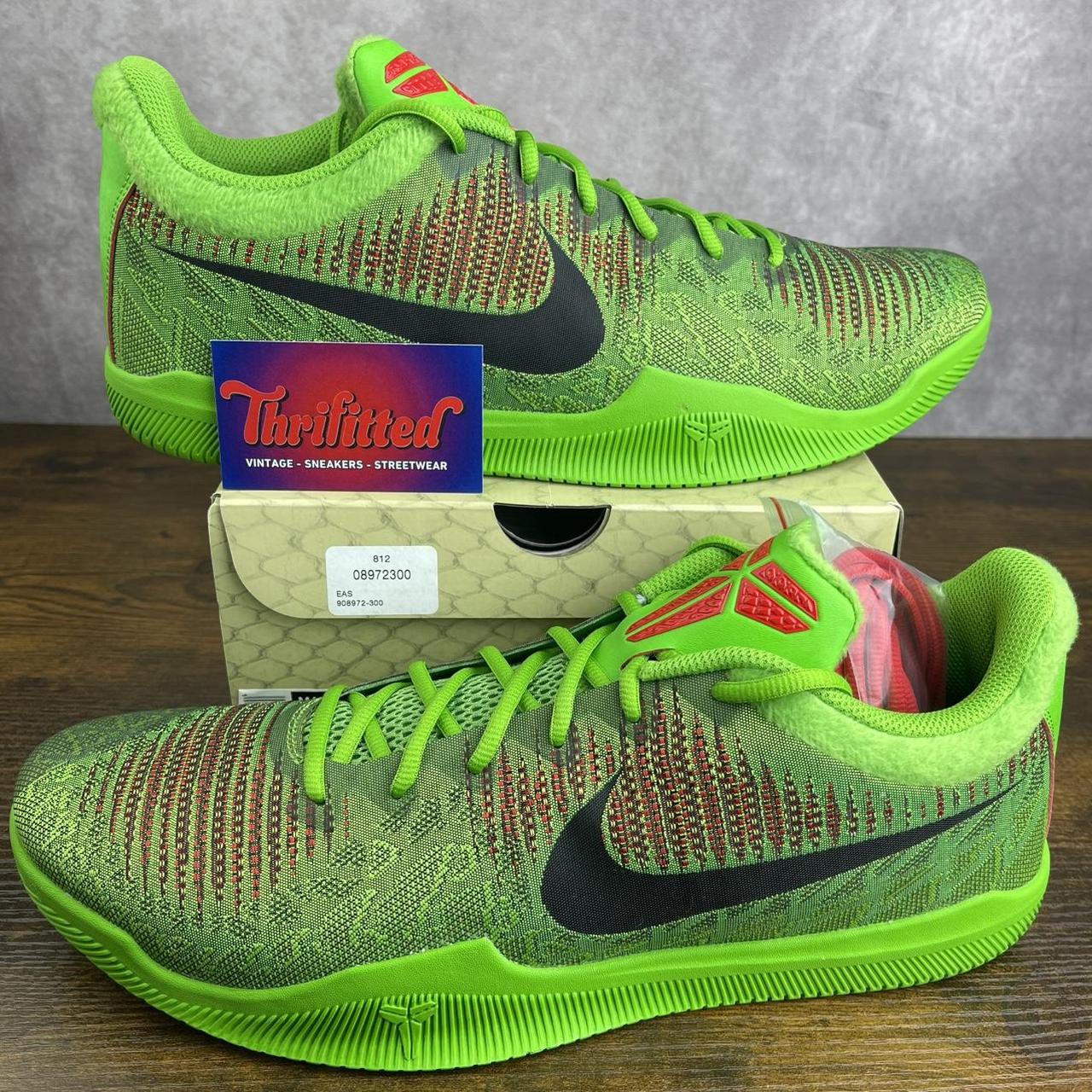 NEW Nike Mamba Rage Grinch Size 15 908972-300 Green... | Depop