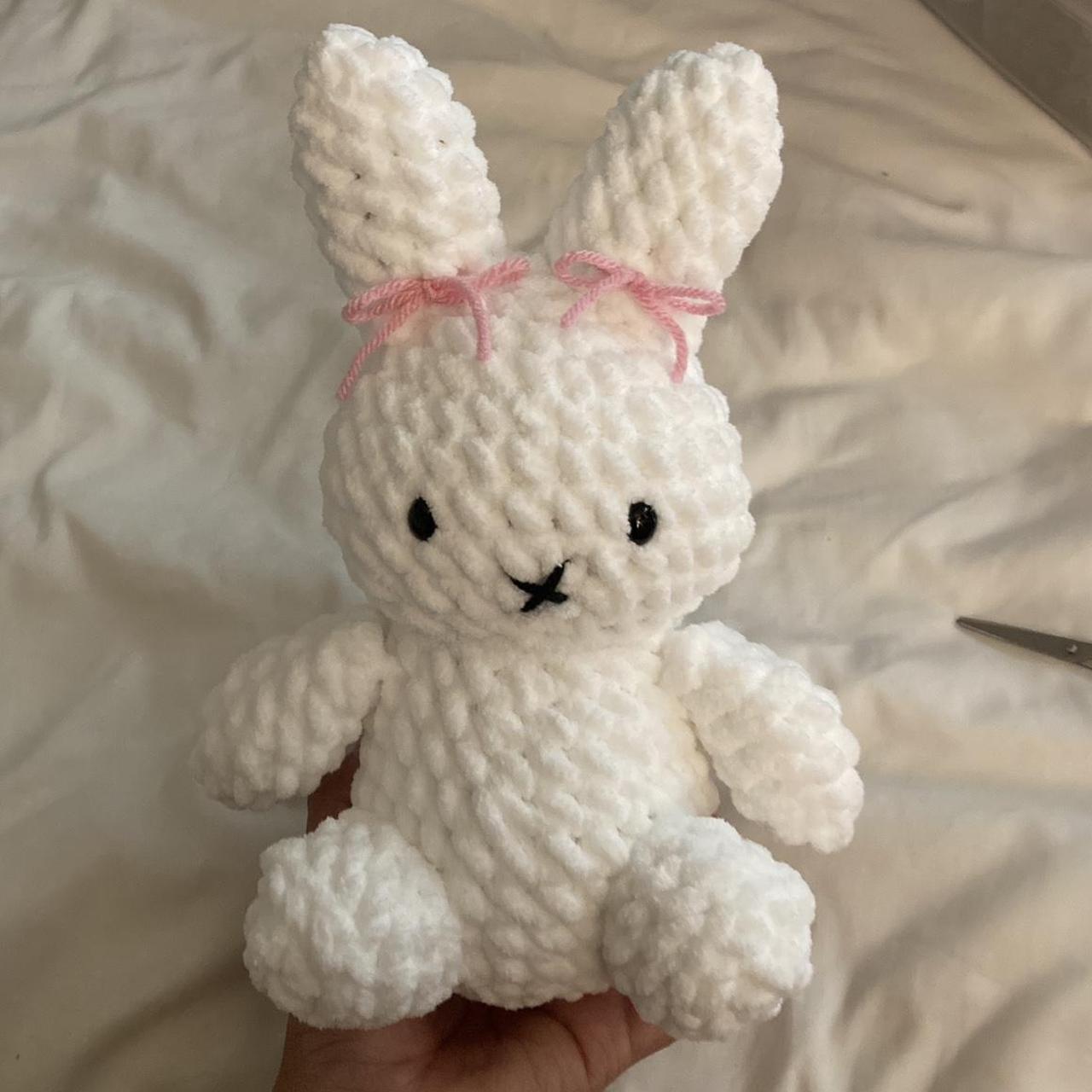 crochet miffy bow plush 🎀 -handmade by me -made w... - Depop