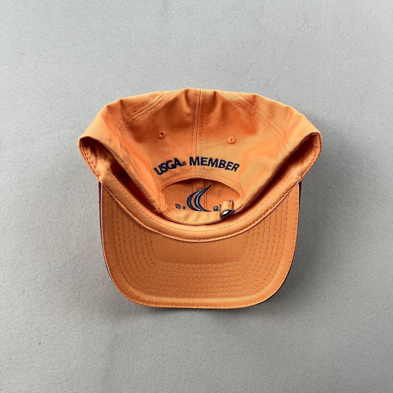 US Open Golf Hat Cap Strapback Orange Adjustable... - Depop